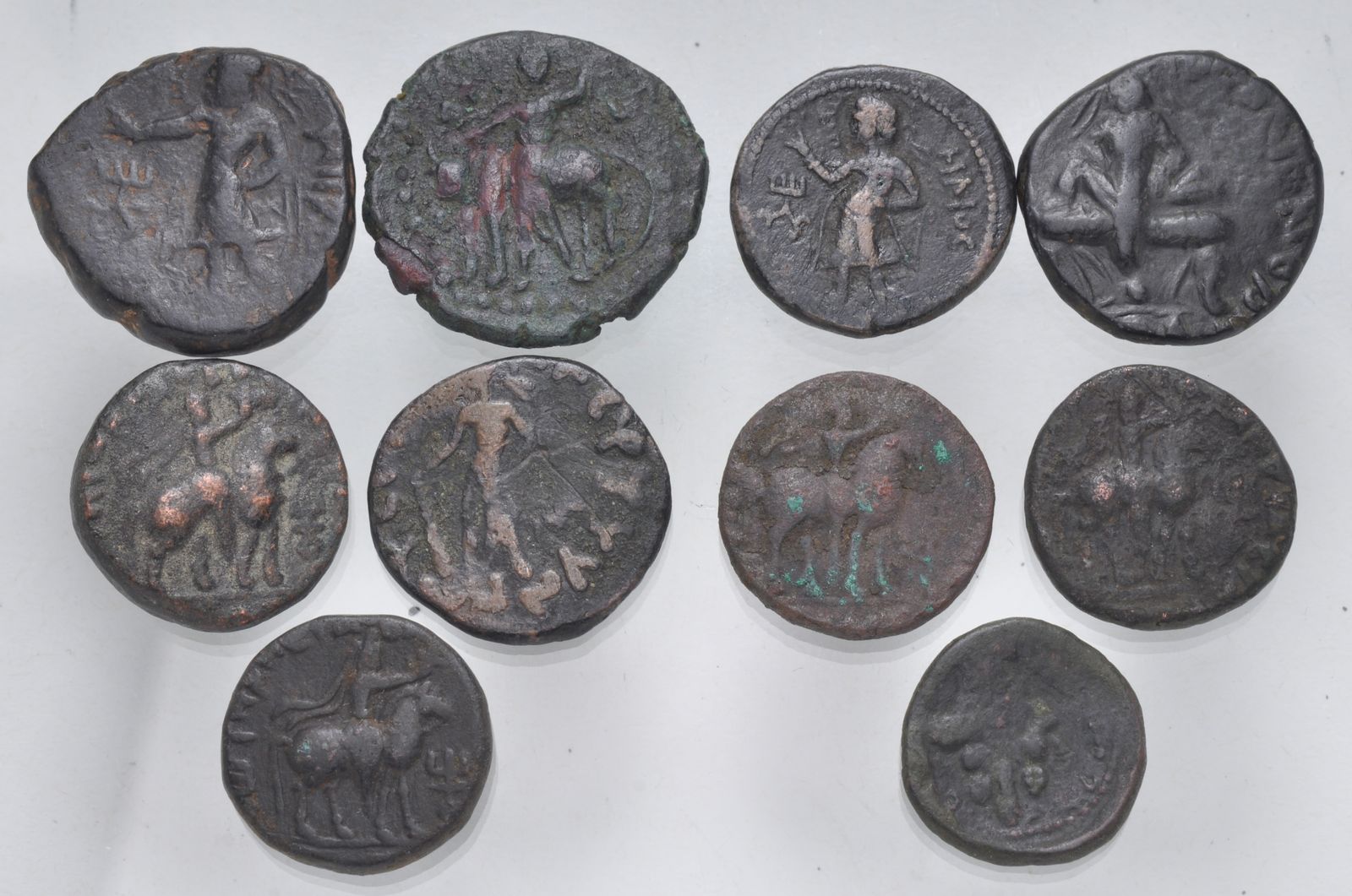 CENTRAL ASIAN. Miscellaneous. Lot of ten (10) bronze issues ...
