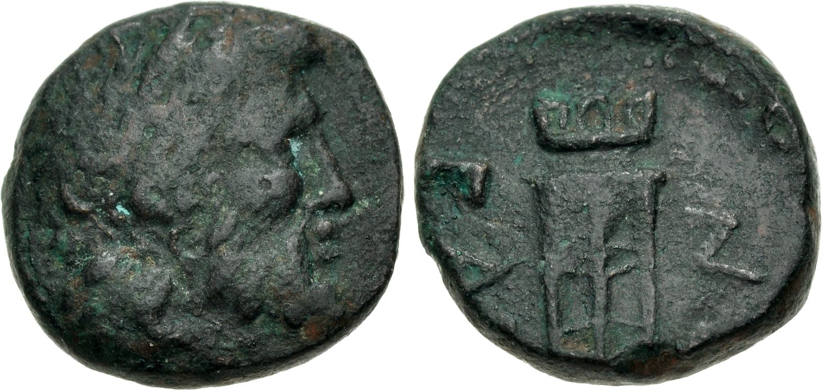 CRETE, Axos. Circa 300-67 BC. Æ (15.5mm, 4.32 g, 6h). Near VF ...