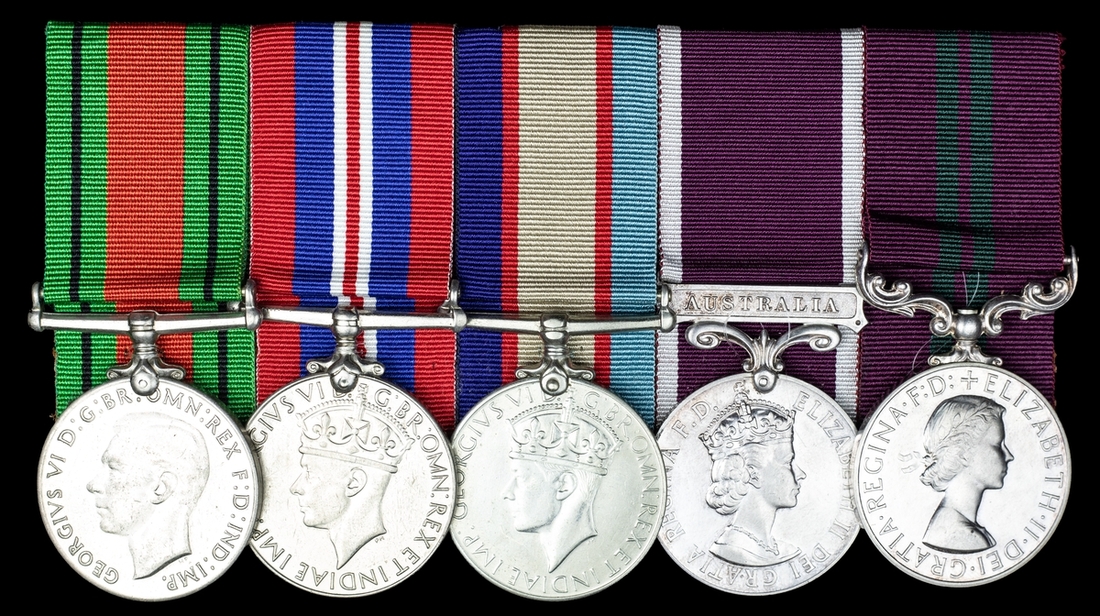The Australian M.S.M. group of five awarded to Warrant Officer Class II ...