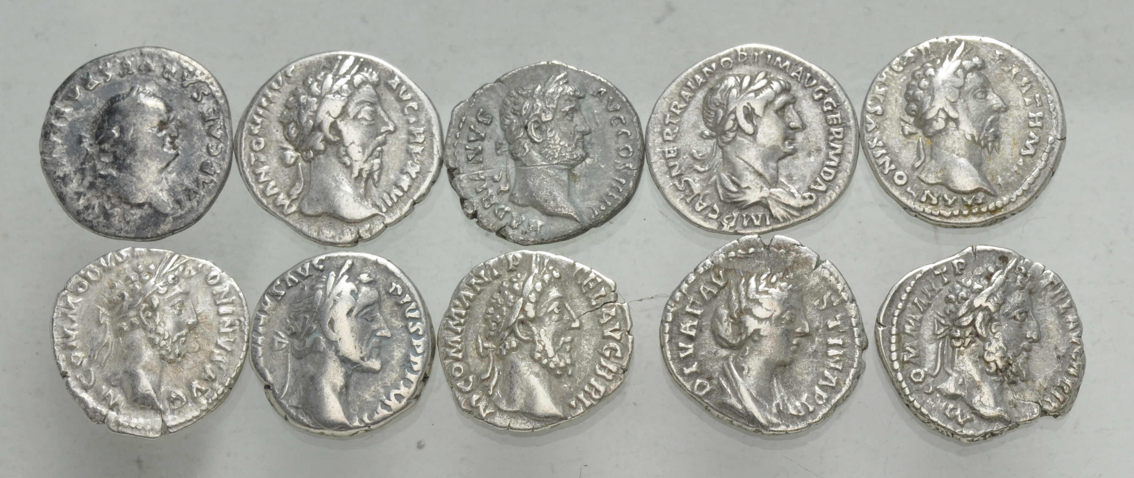 ROMAN. Imperial. Lot of ten (10) AR Denarii. | Classical Numismatic Group
