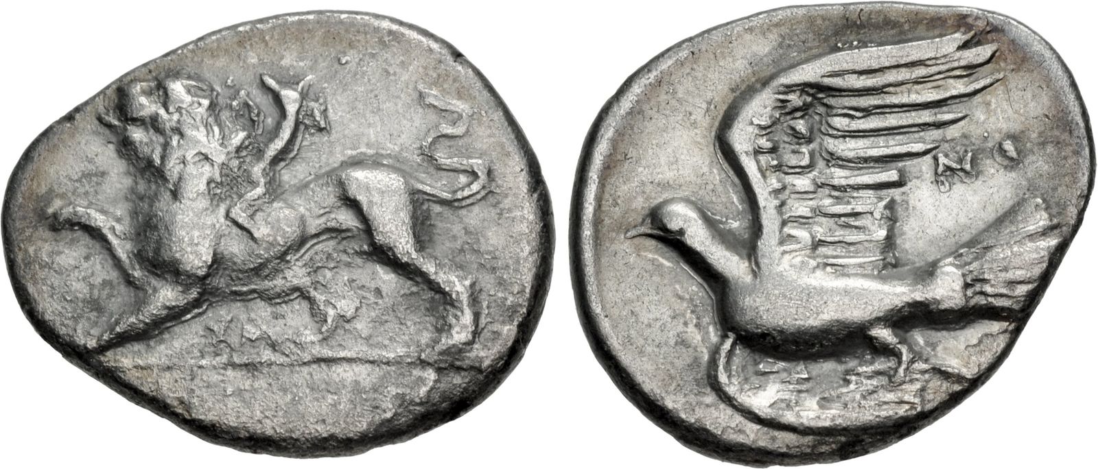 SIKYONIA, Sikyon. Circa 330/20-280 BC. AR Triobol – Hemidrachm (17.5mm ...
