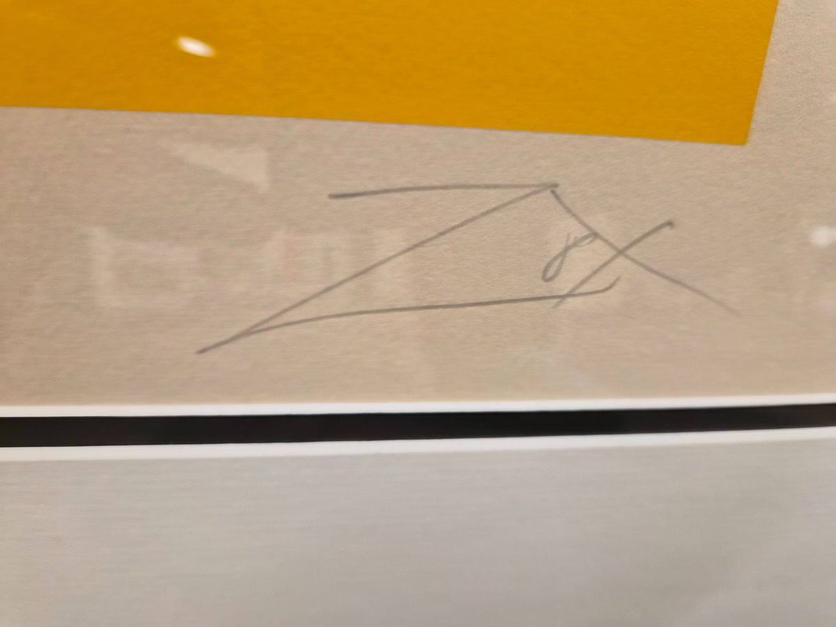 "N.Y. TIMES PRINT YELLOW" BY LARRY ZOX - SIGNED FRAMED ARTWORK | Maltz ...