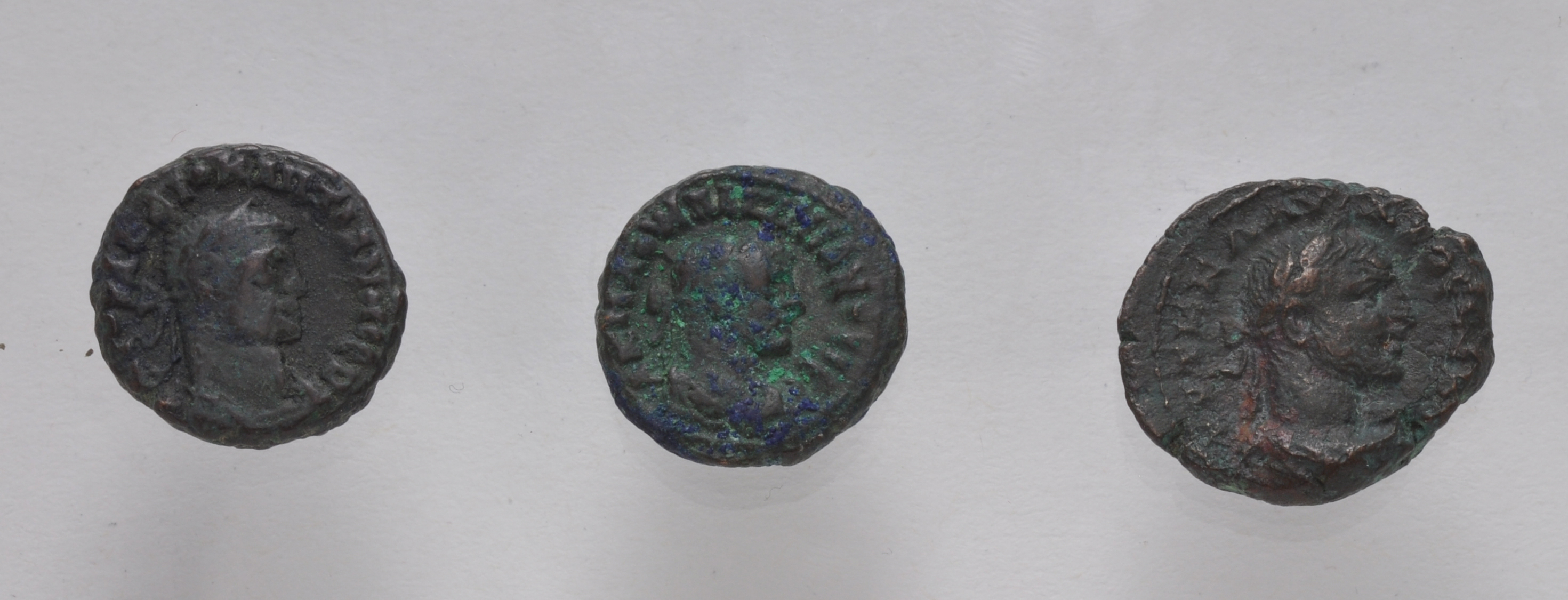 ROMAN. Provincial. Lot of three (3) Alexandrian Potin Tetradrachms ...