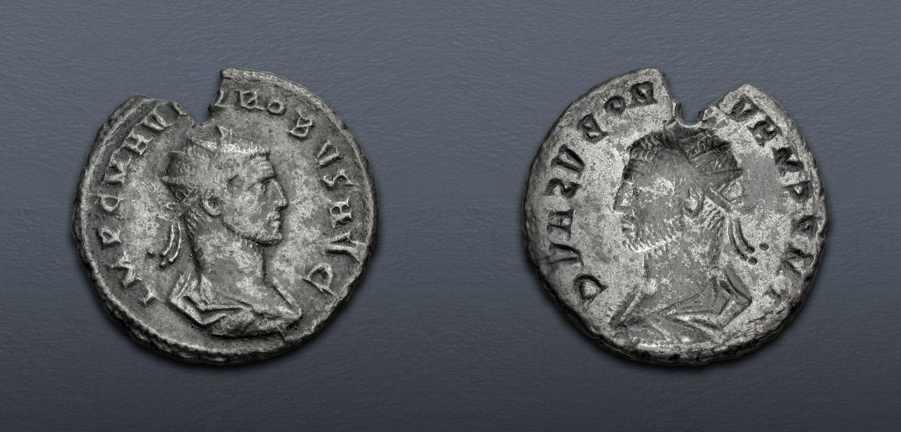 Probus. AD 276-282. Antoninianus (21mm, 3.51 g, 12h). Obverse brockage. Near VF. | Classical ...