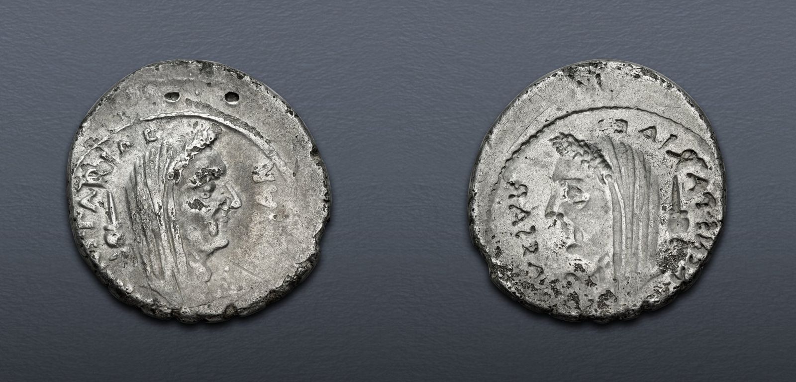 The Caesarians. Julius Caesar. April 44 BC. AR Denarius (18mm, 3.99 g ...