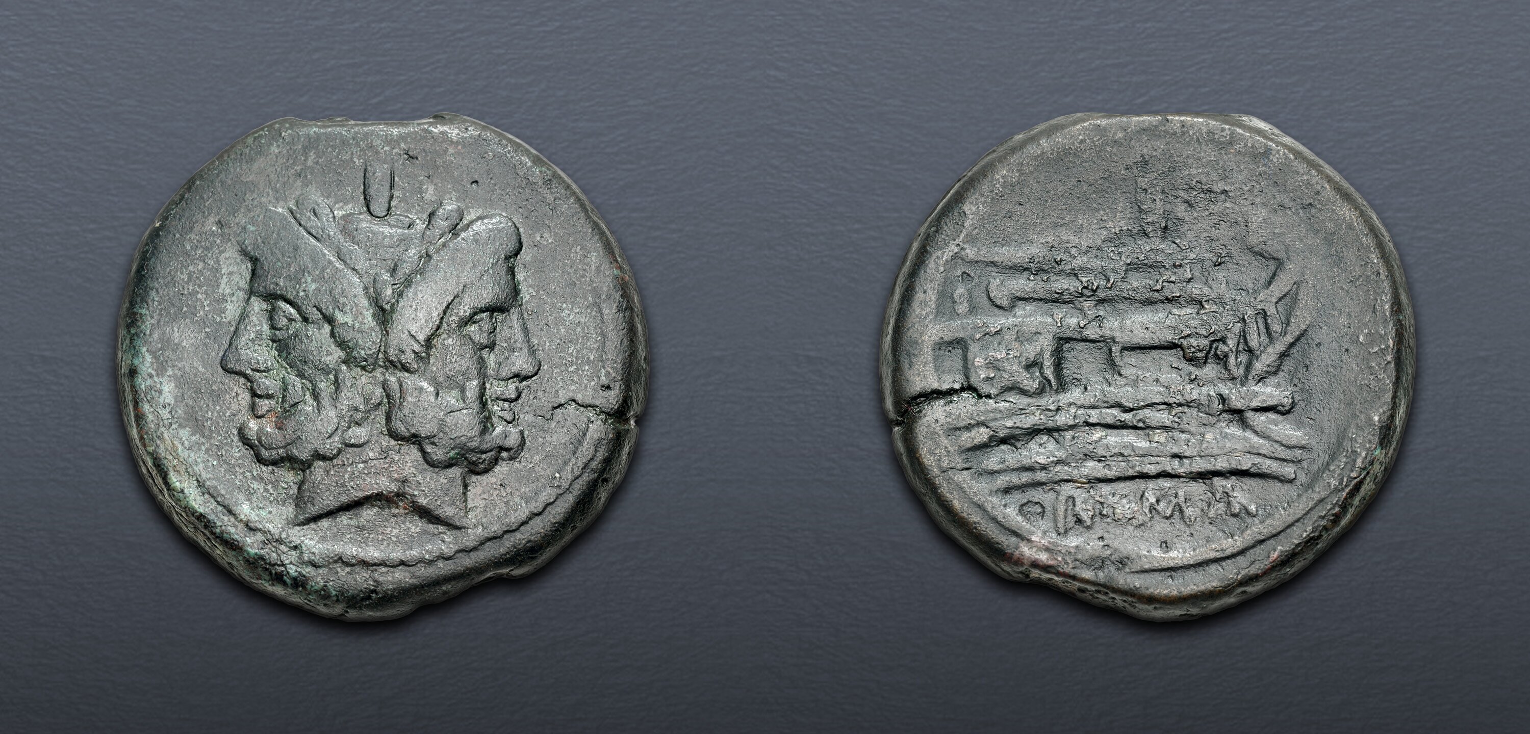 Anonymous. After 211 BC. Æ As (35mm, 36.32 g, 12h). Unmarked series ...
