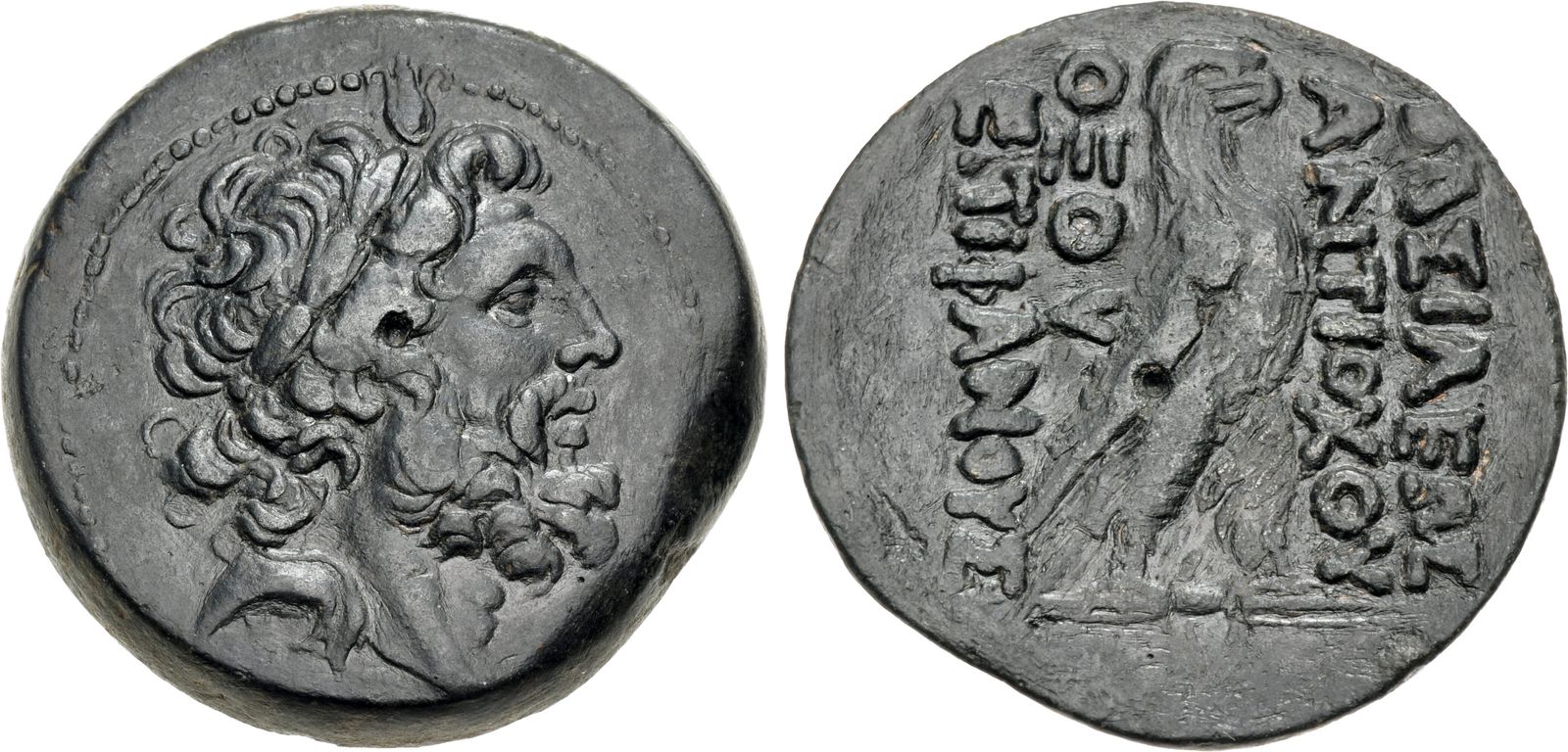 SELEUKID EMPIRE. Antiochos IV Epiphanes. 175-164 BC. Æ (35mm, 32.62 g ...