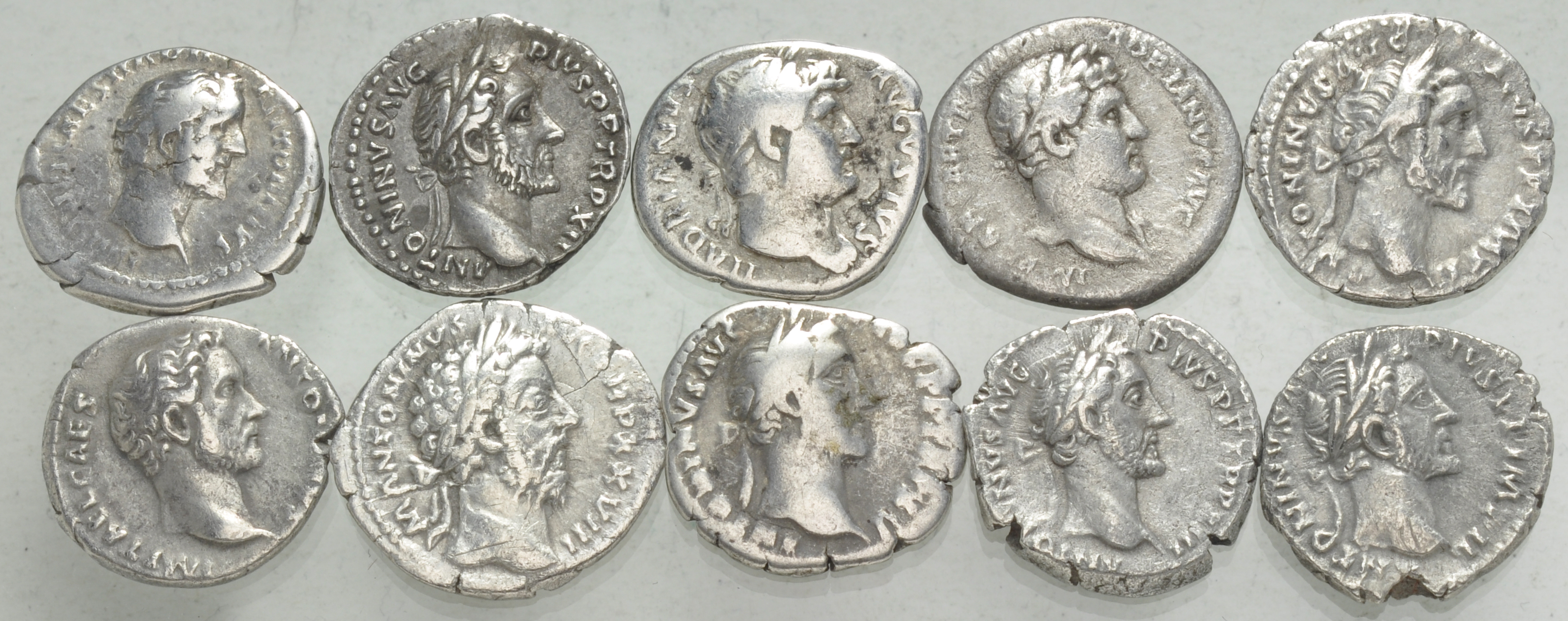ROMAN. Imperial. Lot of ten (10) AR Denarii. | Classical Numismatic Group