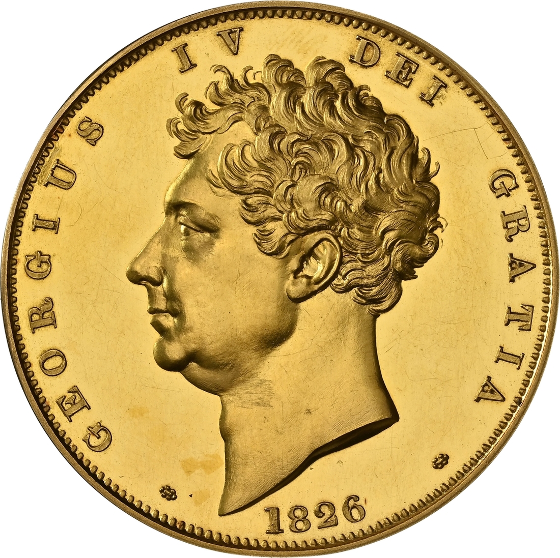 George IV (1820-1830), Specimen Plain Edge Five Pounds, 1826 | Spink