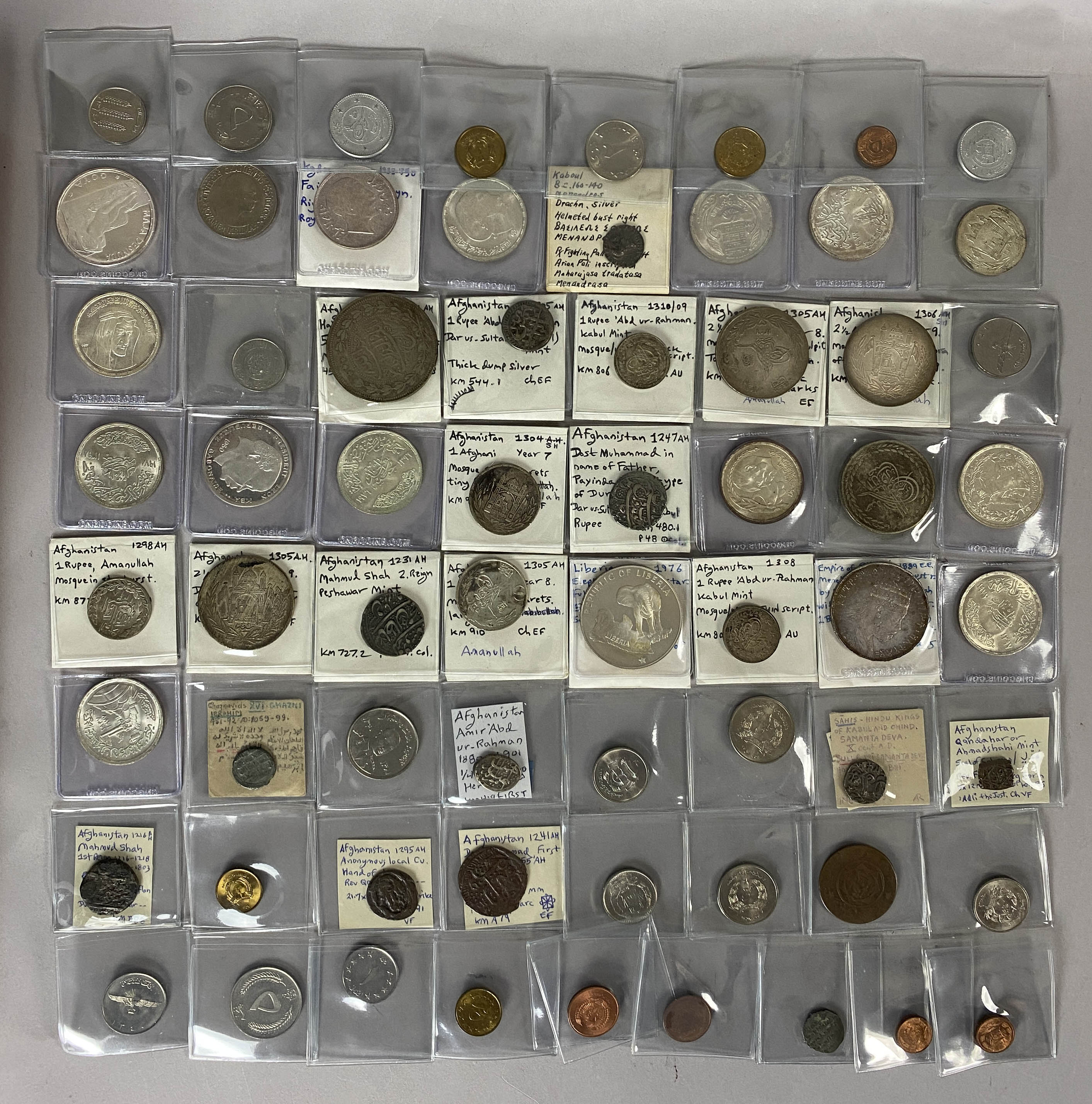 WORLD. Miscellaneous. Lot of seventy-two (72) silver and base metal ...