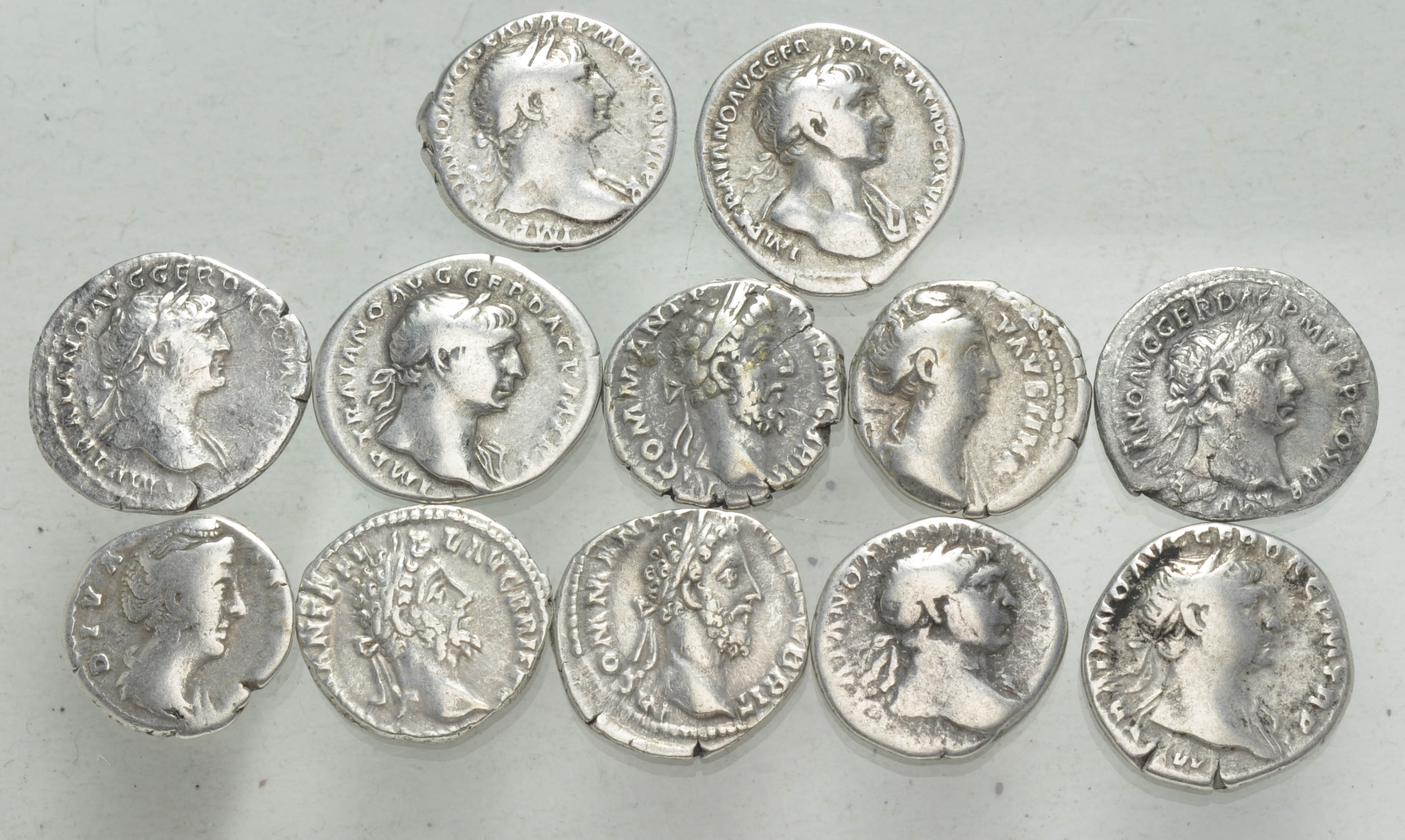 ROMAN. Imperial. Lot of twelve (12) AR Denarii. | Classical Numismatic ...