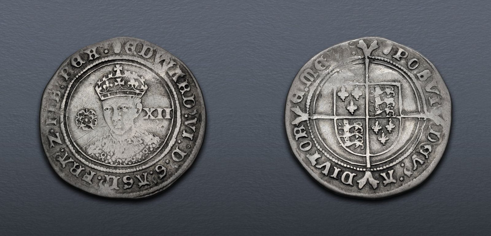 TUDOR. Edward VI. 1547-1553. AR Shilling (32mm, 6.20 g, 12h). Third ...
