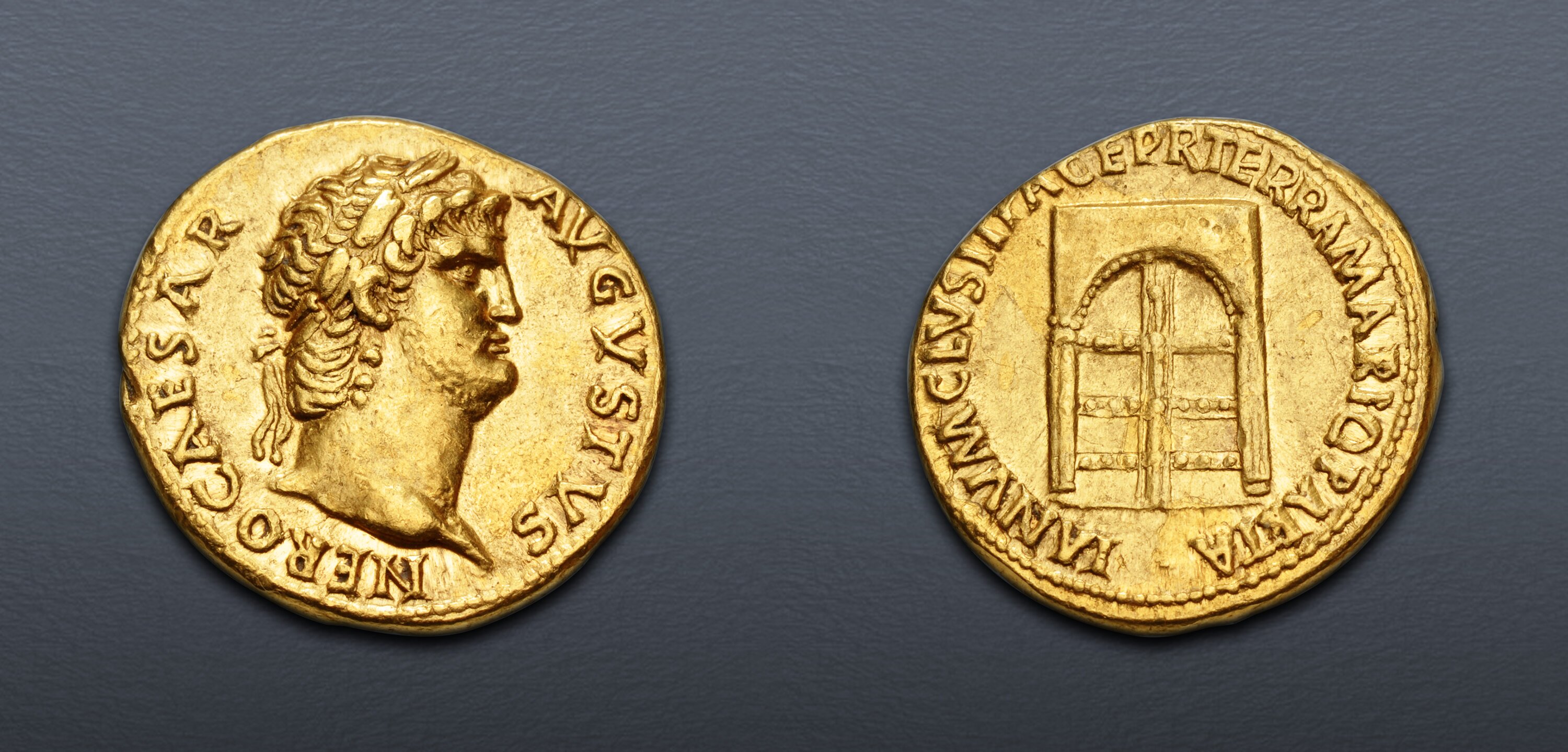 Nero. AD 54-68. AV Aureus (18mm, 7.33 g, 12h). Rome mint. Struck circa ...