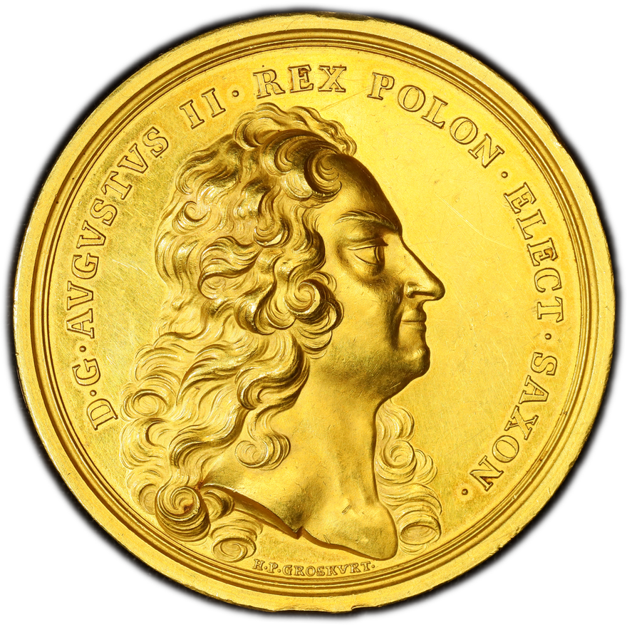 PCGS SP58 | *Top Pop* | Poland, Augustus II "Mocny" (1697-1706 / 1709 ...