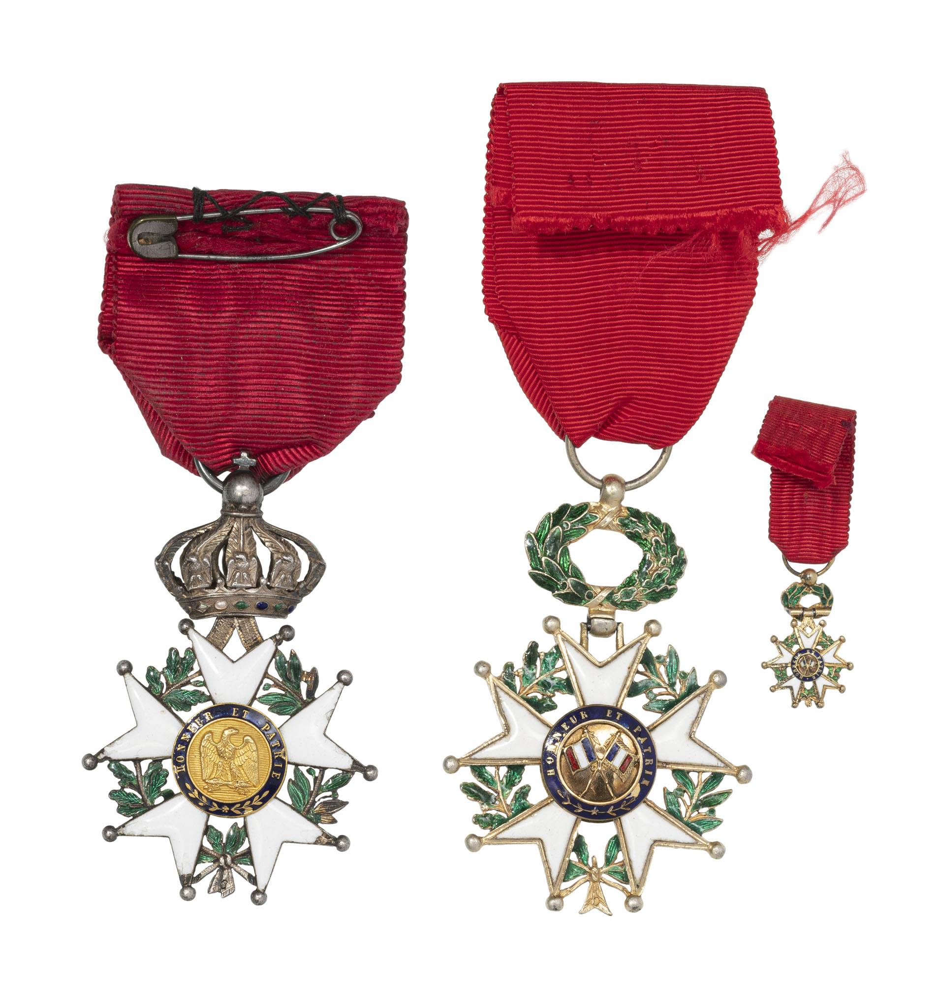 Ordre de la Légion d'honneur, (1 croix de chevalier 2ème Empire + 1 ...
