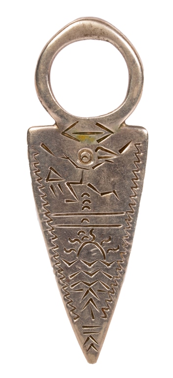 Signed Hector's Mexican Sterling Aztec Pendant | Taurus Auctions
