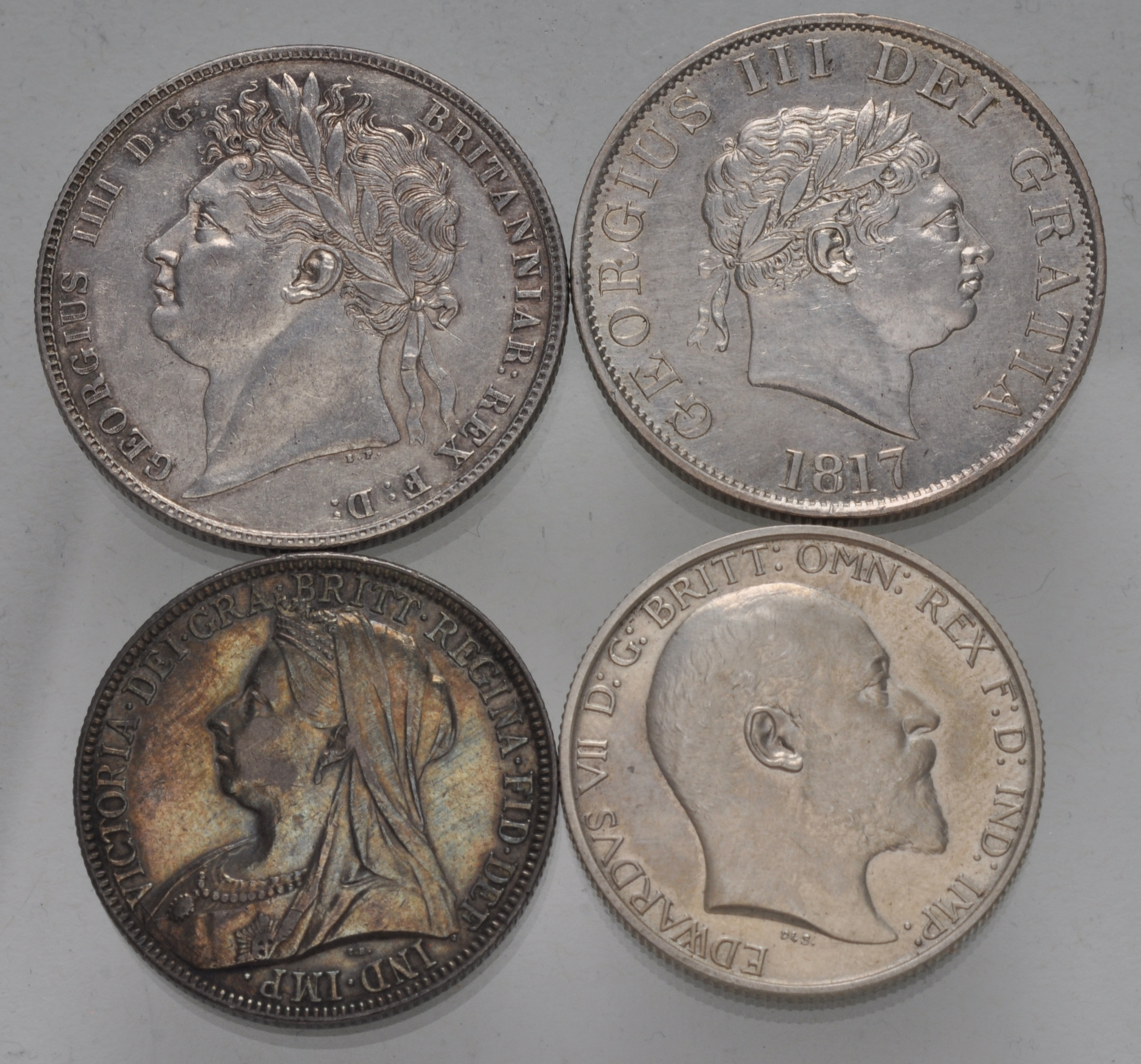 BRITISH. Milled. Lot of four (4) silver issues. | Classical Numismatic ...
