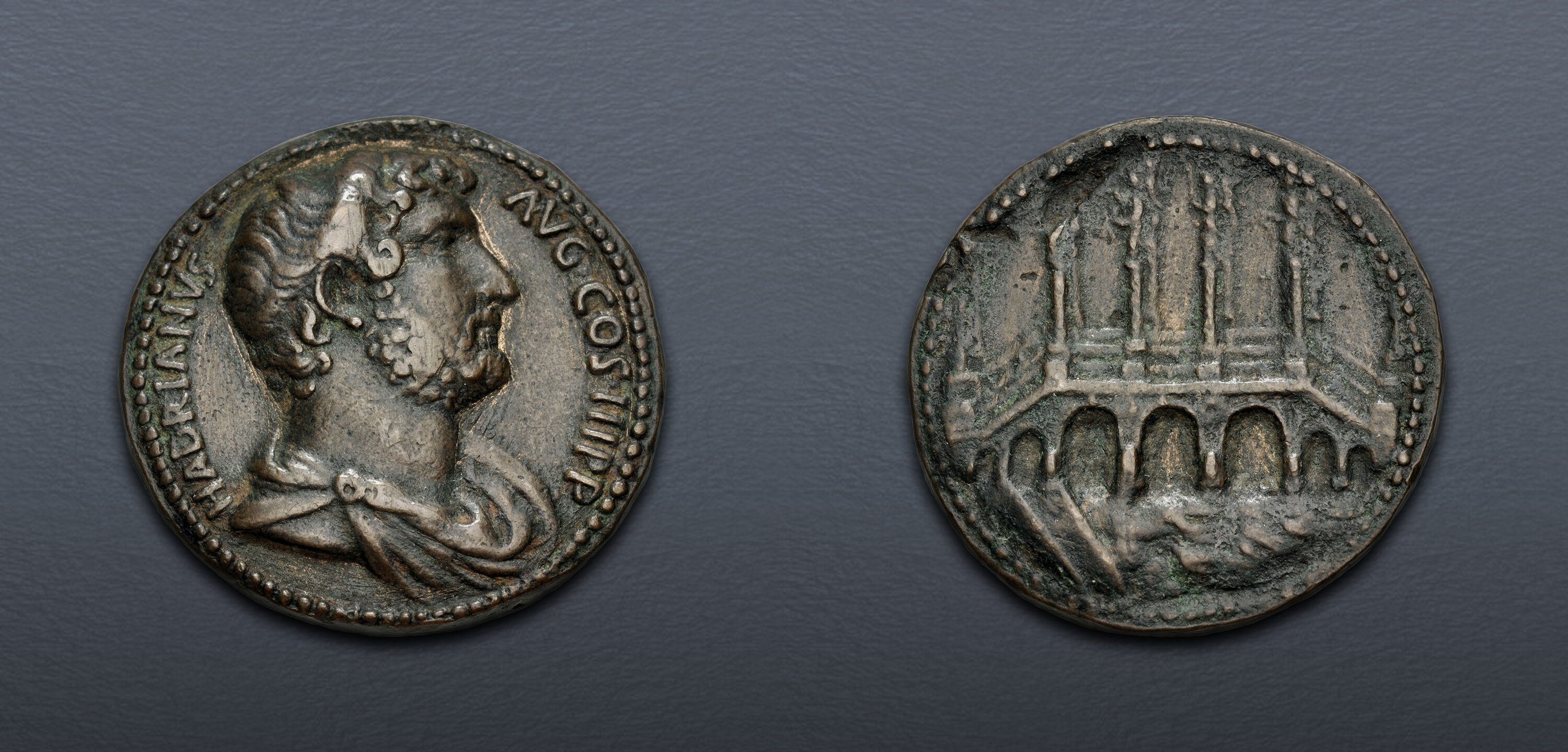 ANCIENT THEMES. Hadrian. AD 117-138. Cast Æ “Sestertius –Medallion ...