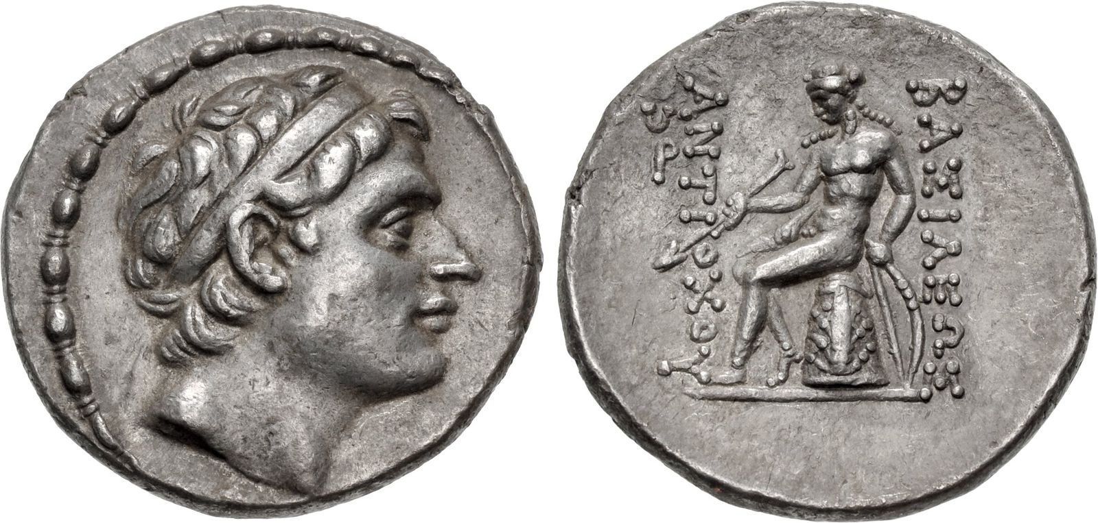 SELEUKID EMPIRE. Antiochos III ‘the Great’. 222-187 BC. AR Tetradrachm ...