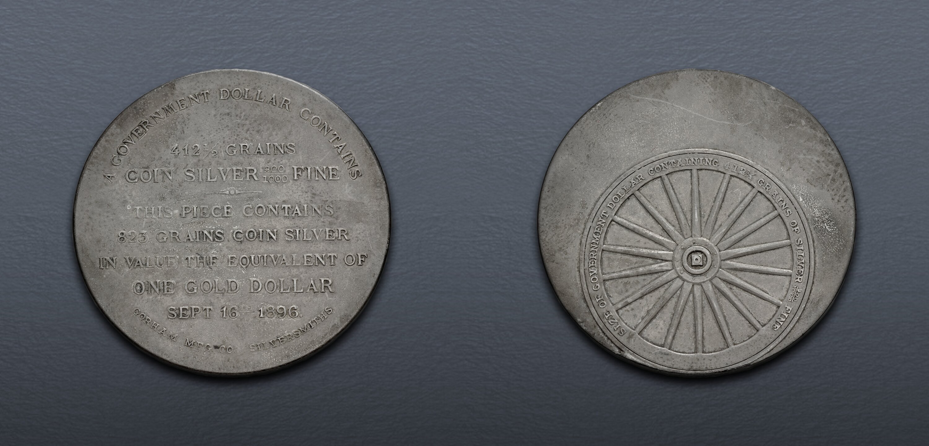 So-Called Dollar. 1896 Bryan Dollar. Schornstein 6; HK-780. Rarity 5 ...