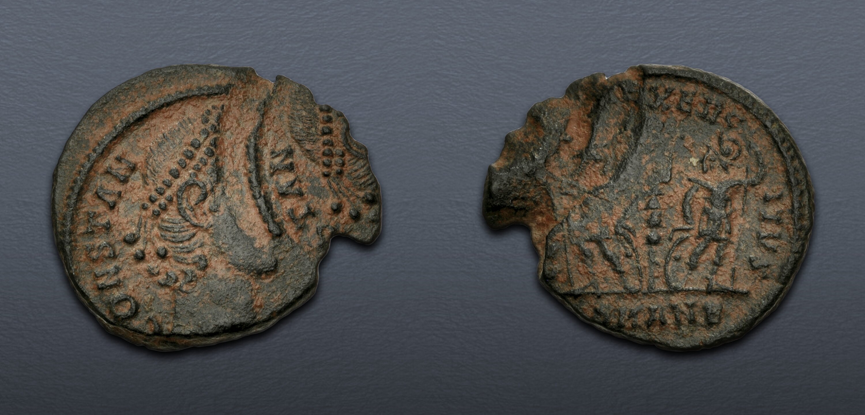 Constantius II. AD 337-361. Æ Follis (16mm, 2.13 g, 12h). Antioch mint ...