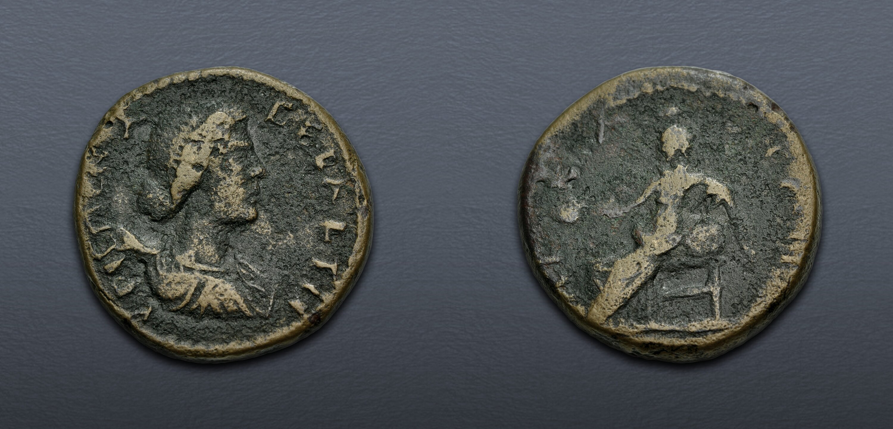THRACE, Anchialus. Crispina. Augusta, AD 178-182. Æ Diassarion (19mm, 4.62 g, 8h). Struck under ...