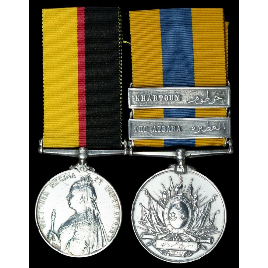 Pair: Lance-Corporal A. Duke, Lincolnshire Regiment Queen’s Sudan 1896 ...
