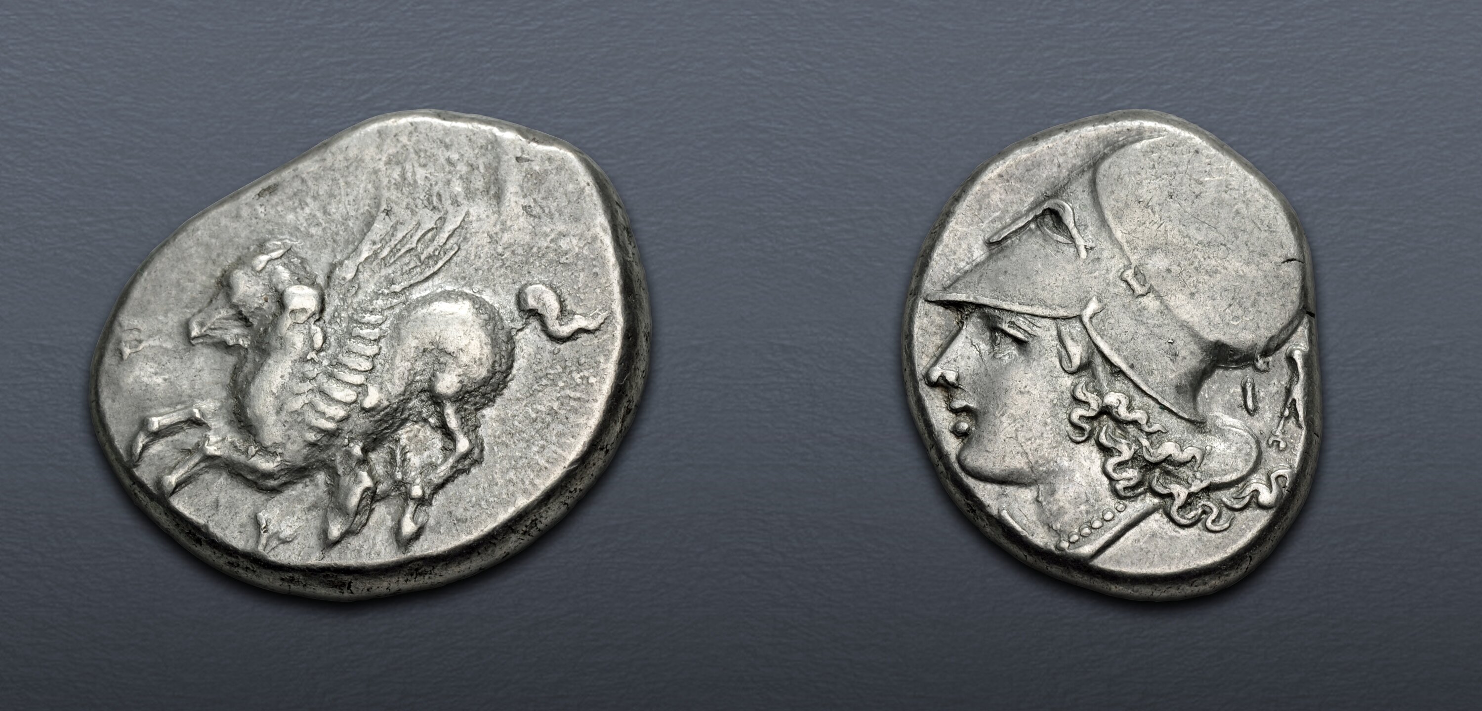 CORINTHIA, Corinth. Circa 350/45-285 BC. AR Stater (20.5mm, 8.59 g, 10h ...