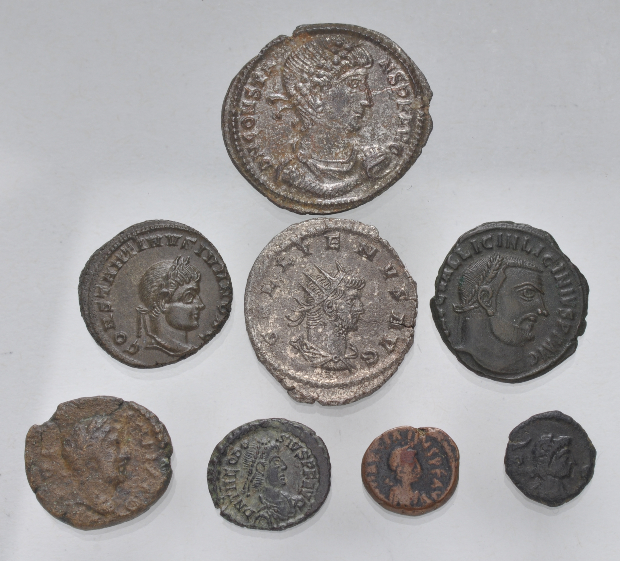 ROMAN. Imperial. Lot of eight (8) mostly bronze issues. | Classical ...