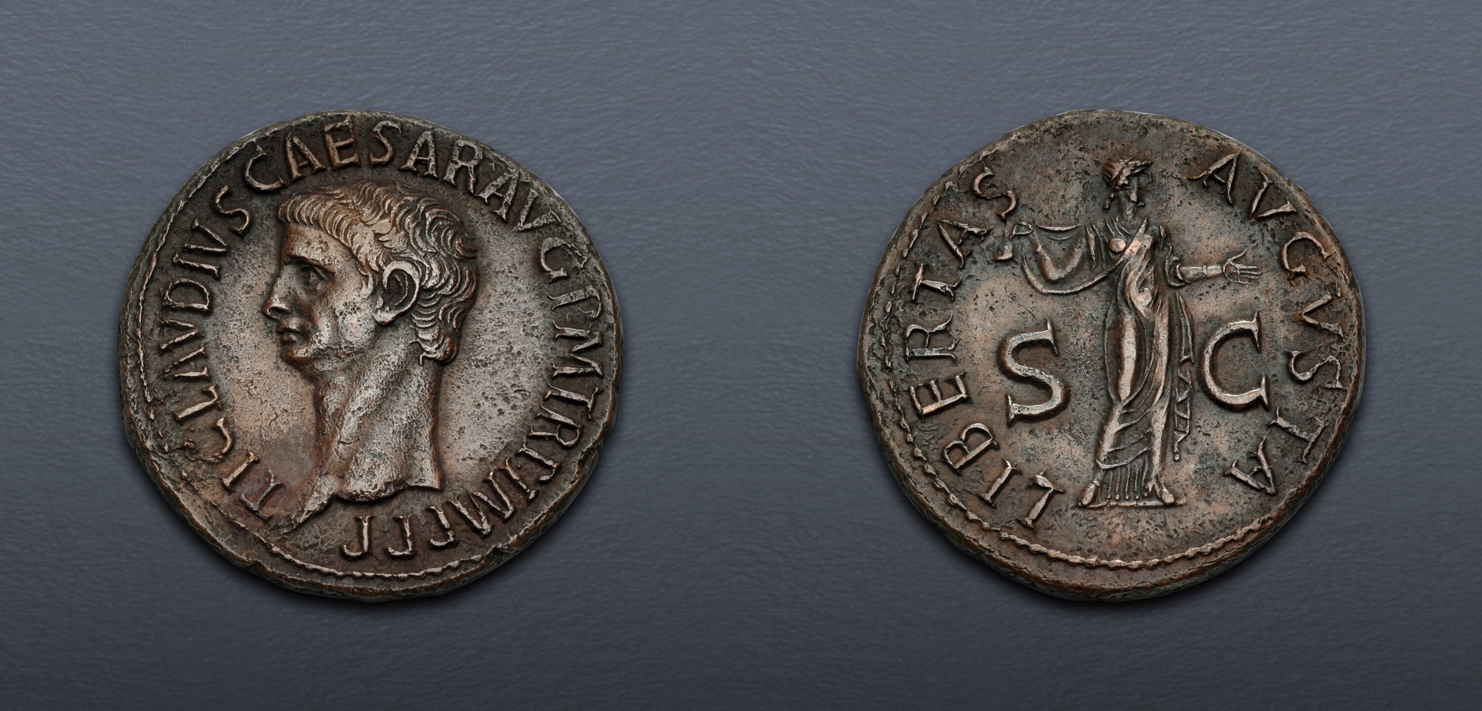 Claudius. AD 41-54. Æ As (29mm, 10.89 g, 6h). Rome mint. Struck AD 42 ...