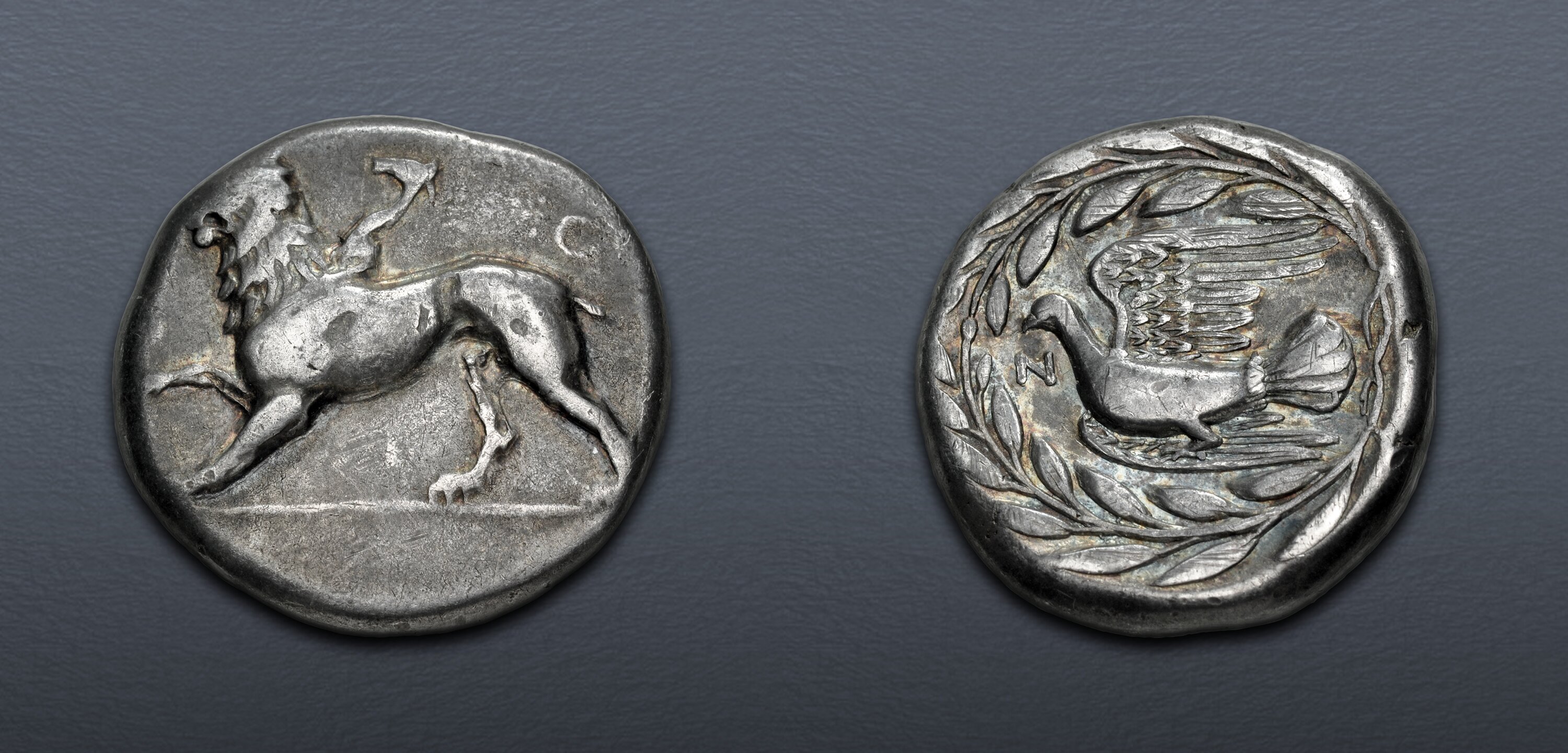 SIKYONIA, Sikyon. Circa 335-330 BC. AR Stater (23mm, 12.05 g, 8h). VF ...