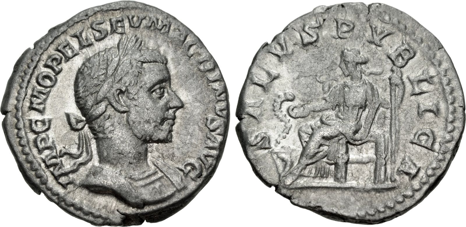 Macrinus. AD 217-218. AR Denarius (17.5mm, 2.92 g, 6h). Rome mint, 4th officina. 1st emission ...