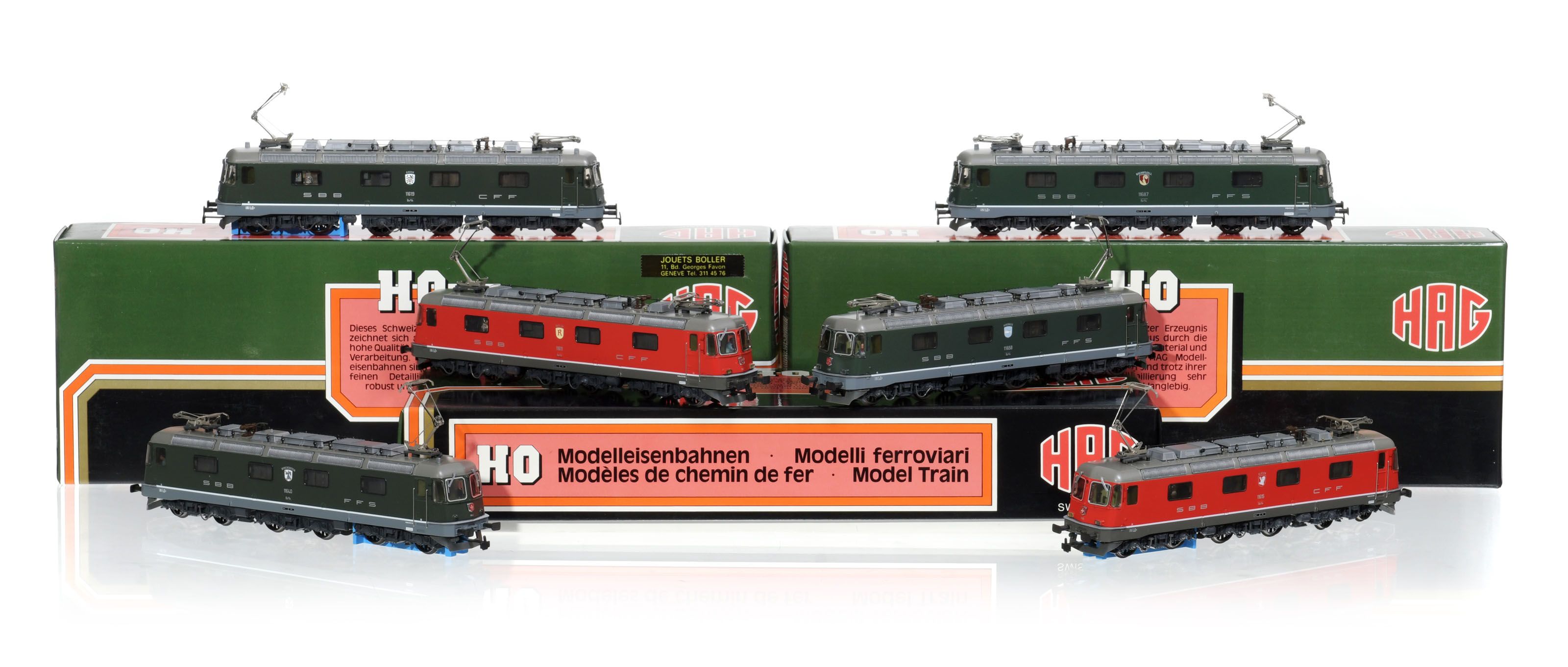 HAG (Suisse), échelle HO, "La locomotive Re 6/6 des cantons de ...