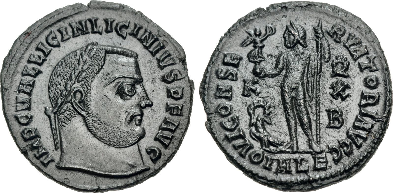 Licinius I. AD 308-324. Æ Follis (20mm, 3.12 g, 12h). Alexandria mint, 2nd officina. Struck AD ...
