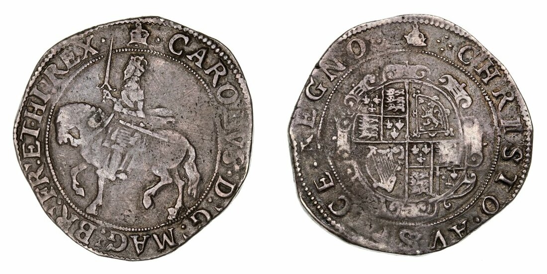 Charles I (1625-1649), Group 3, Type 3a1, Halfcrown, 1635-1636, Tower ...