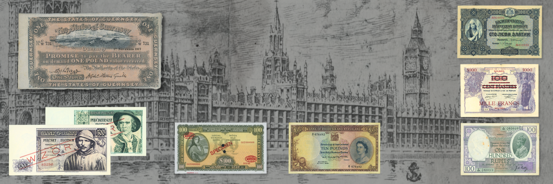 25600 - World and British Banknotes - e-Auction | Spink