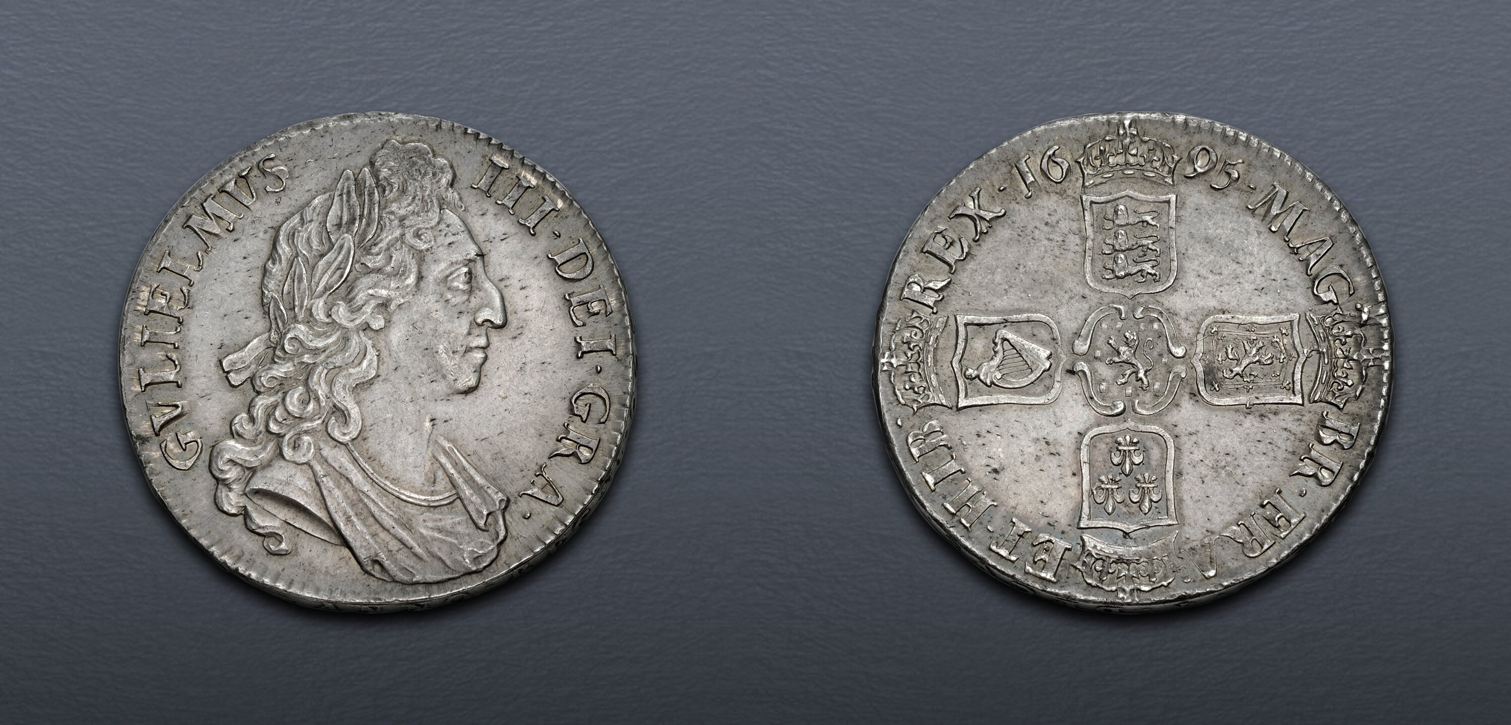 STUART (ORANGE). William III. 1694-1702. AR Crown. Dated 1695 and ...