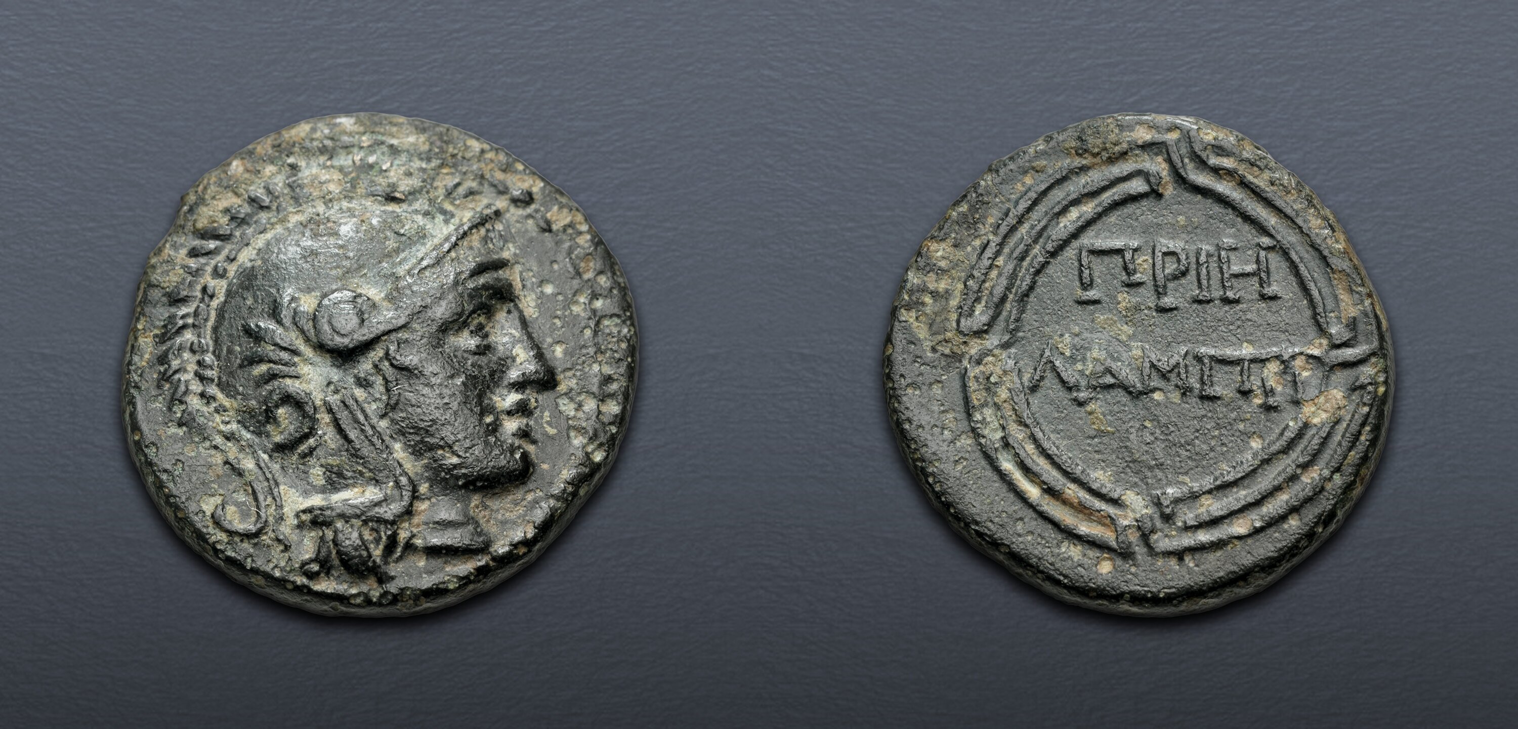 IONIA, Priene. Circa 300-290 BC. Æ (17.5mm, 4.25 g, 12h). Lampis ...