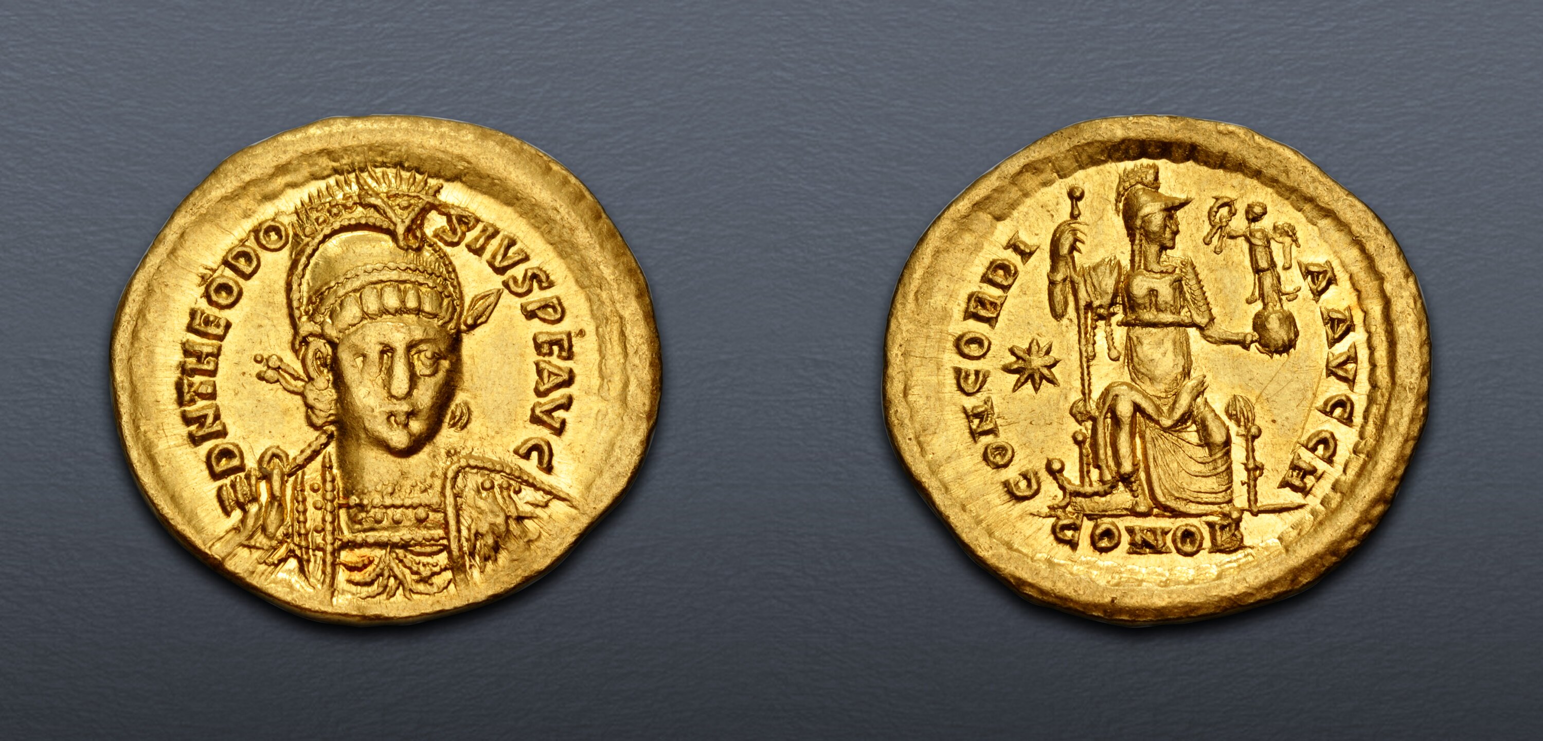 Theodosius II. AD 402-450. AV Solidus (21mm, 4.47 g, 6h ...