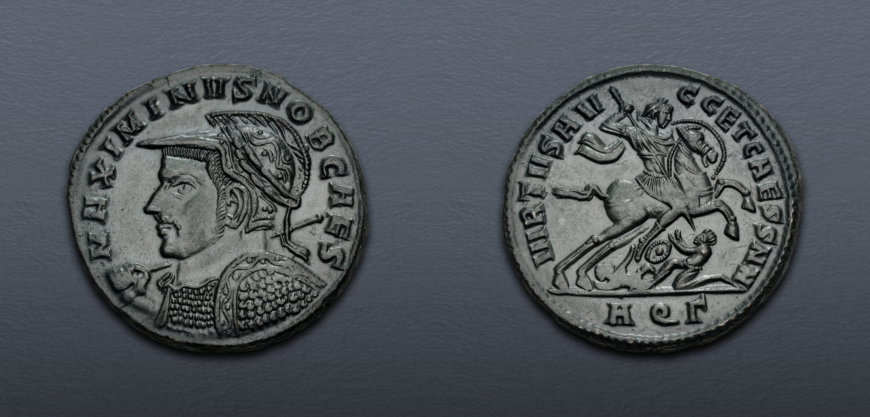 Maximinus II. As Caesar, AD 305-309. Æ Follis (27mm, 9.36 g, 12h ...