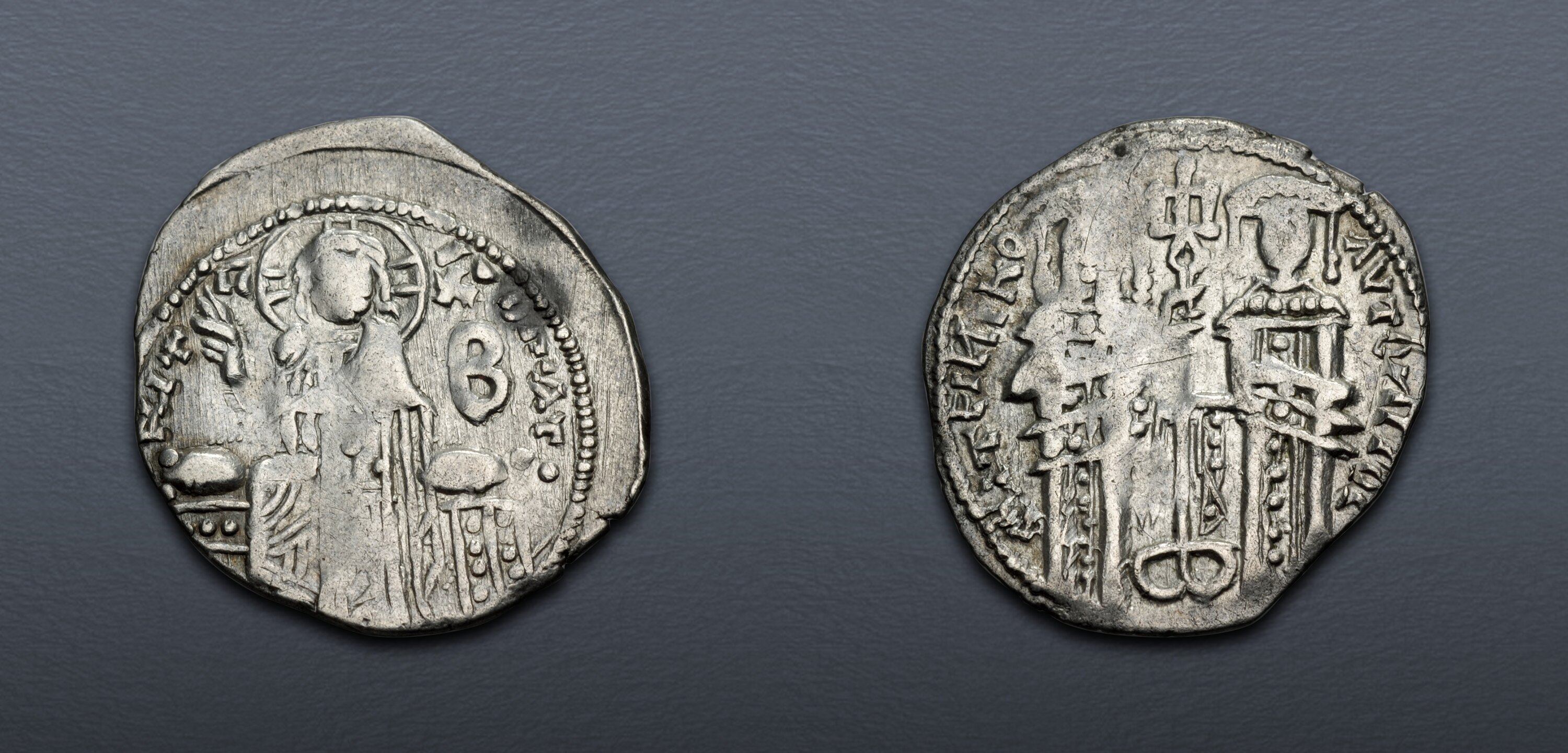 Andronicus II Palaeologus, with Andronicus III. 1282-1328. AR Basilikon ...