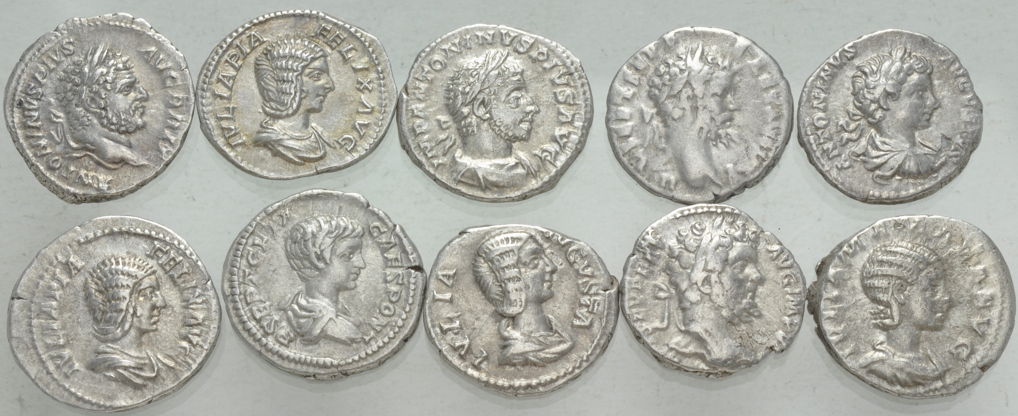 ROMAN. Imperial. Lot of ten (10) AR Denarii. | Classical Numismatic Group