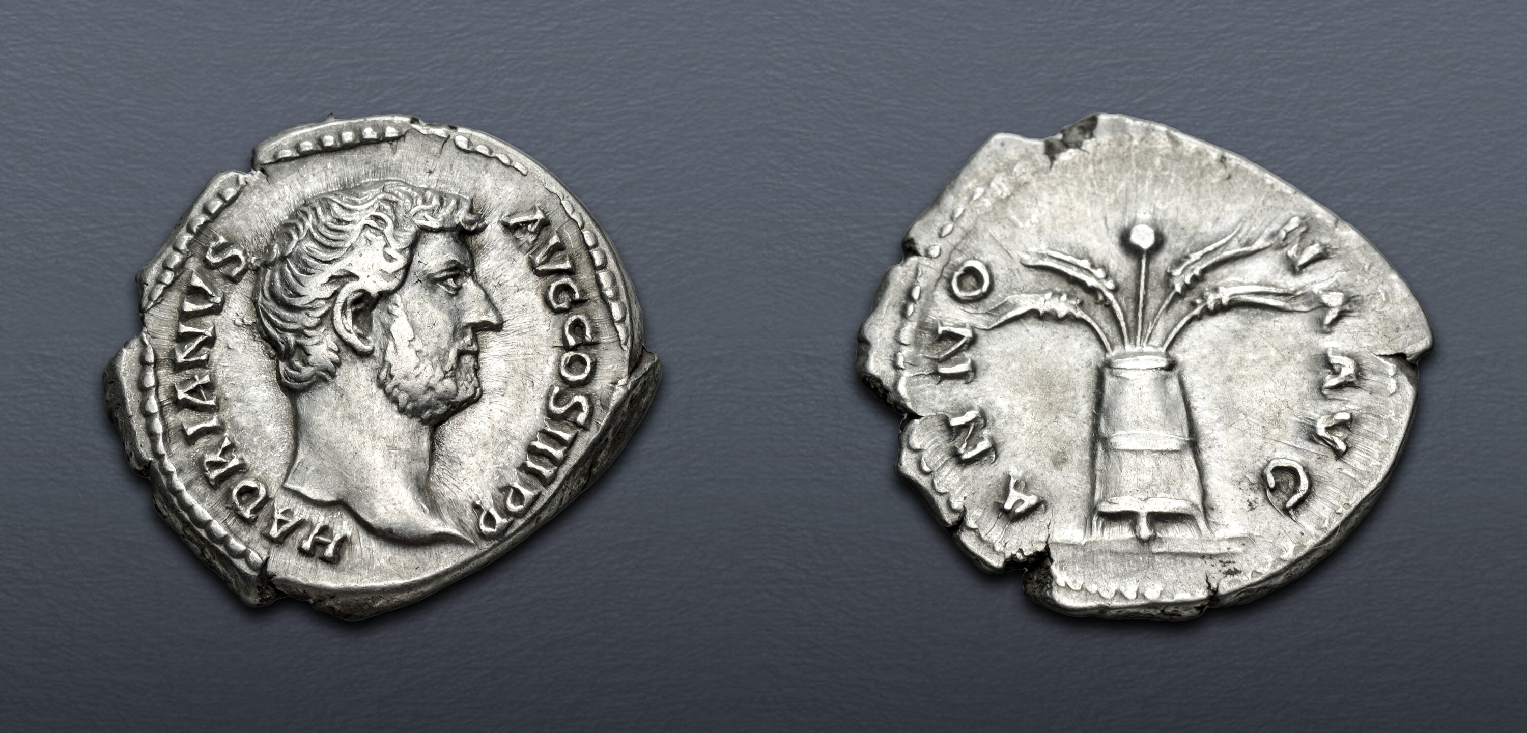Hadrian. AD 117-138. AR Denarius (19.5mm, 3.45 g, 6h). Rome mint ...