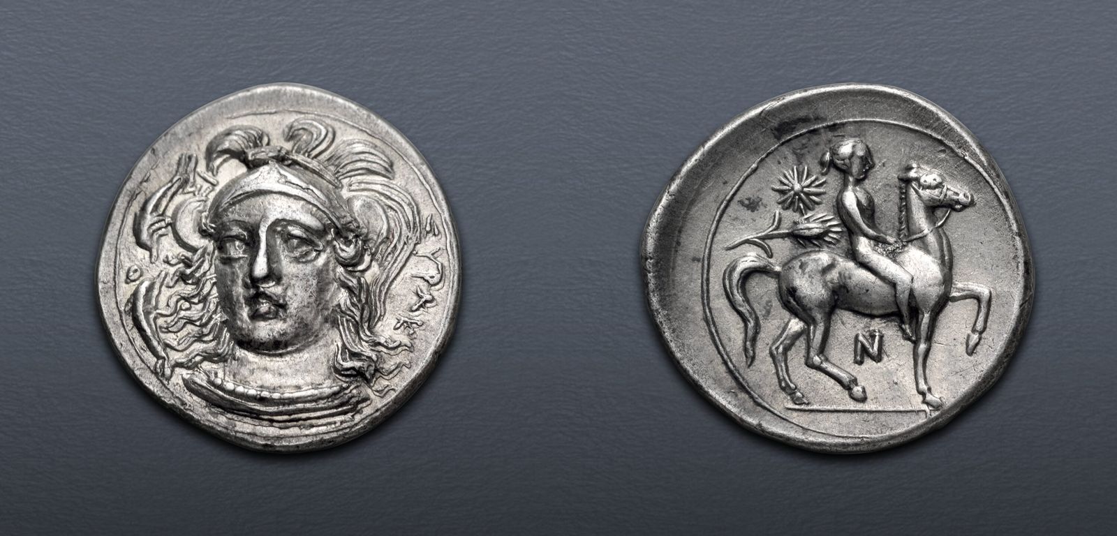 SICILY, Syracuse. Timoleon and the Third Democracy. 344-317 BC. AR ...