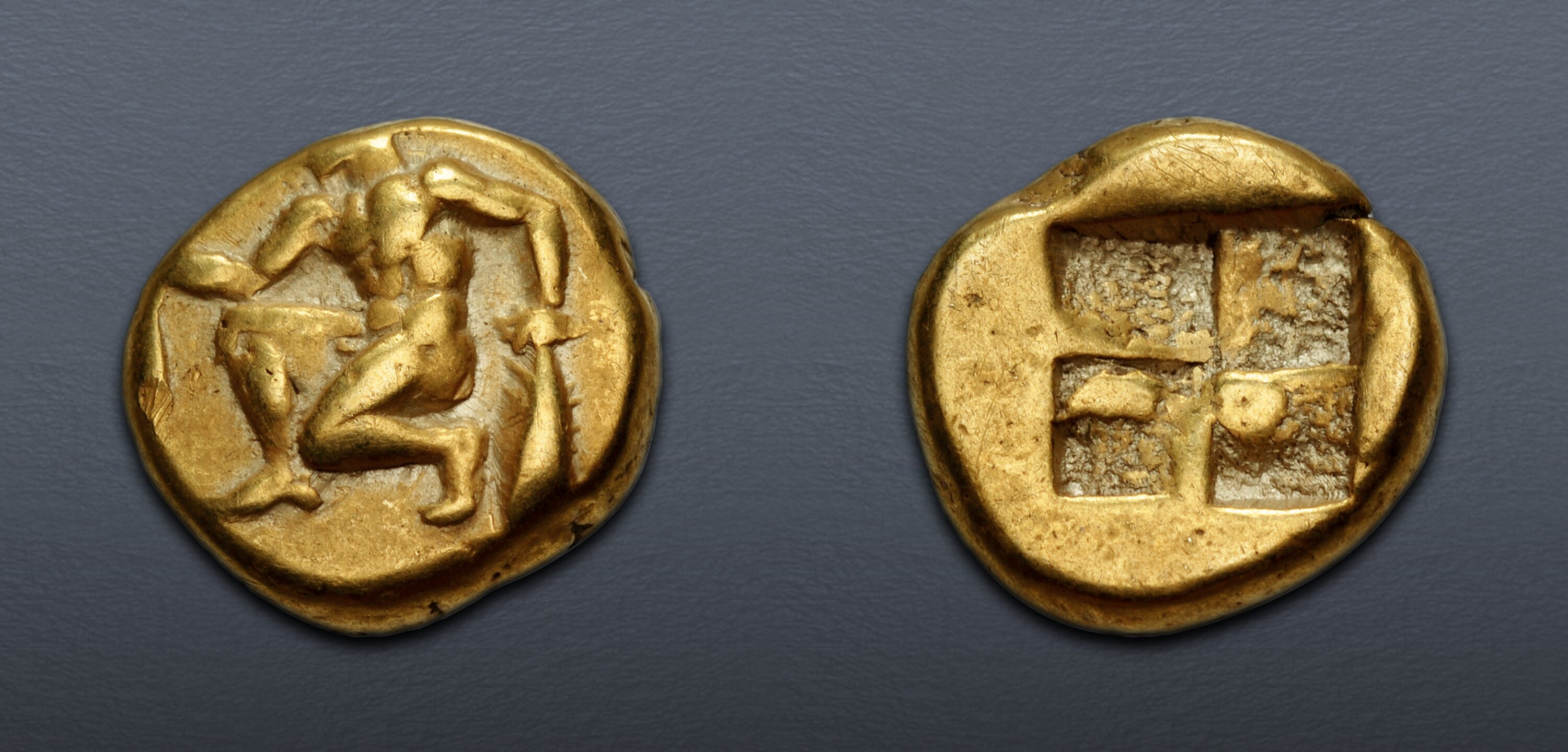 MYSIA, Kyzikos. Circa 550-450 BC. EL Hekte – Sixth Stater (11mm, 2.61 g ...