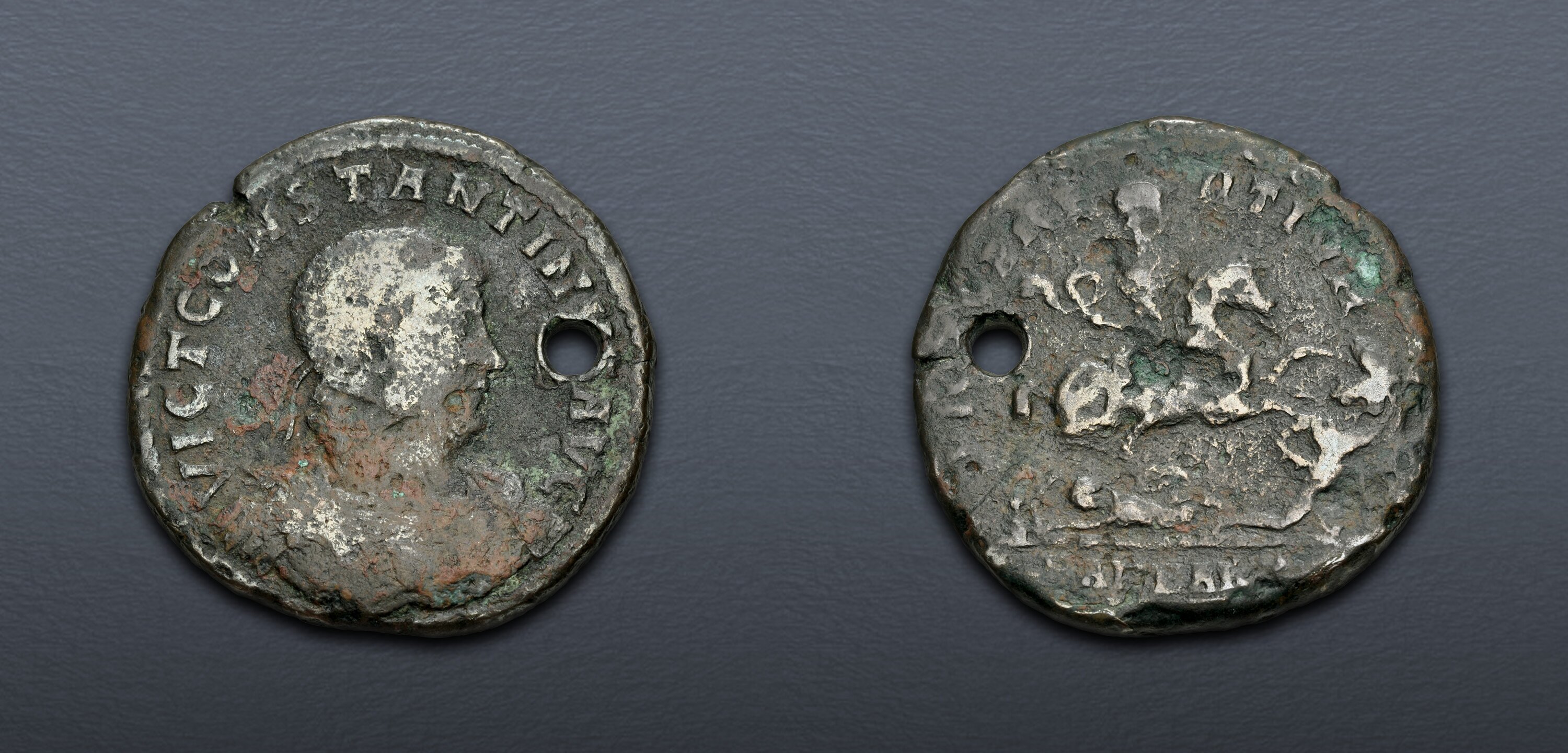 Constantine II. AD 337-340. Æ Medallion (36.5mm, 27.29 g, 12h). Rome ...