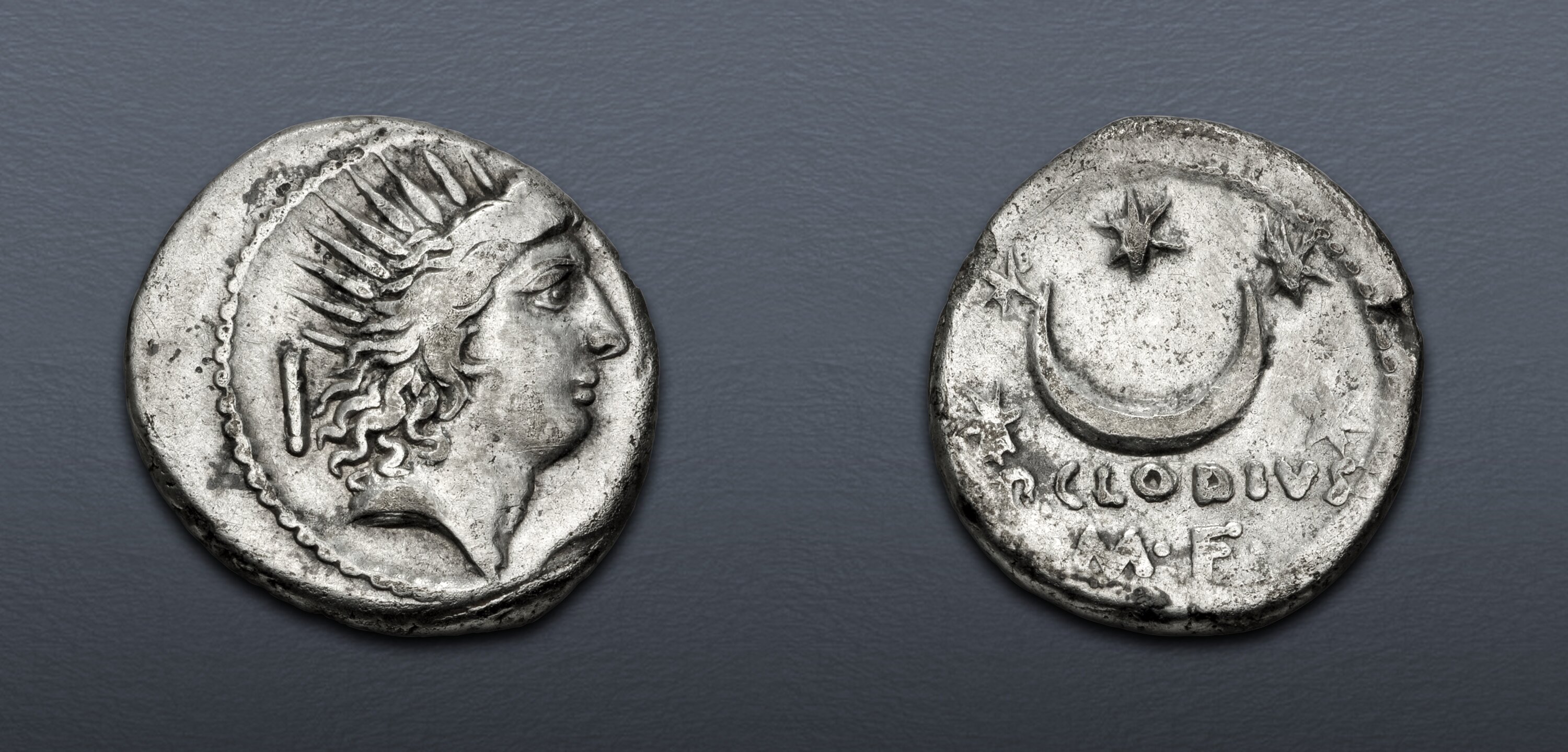 Moneyer issues of Imperatorial Rome. P. Clodius M.f. Turrinus. 42 BC ...