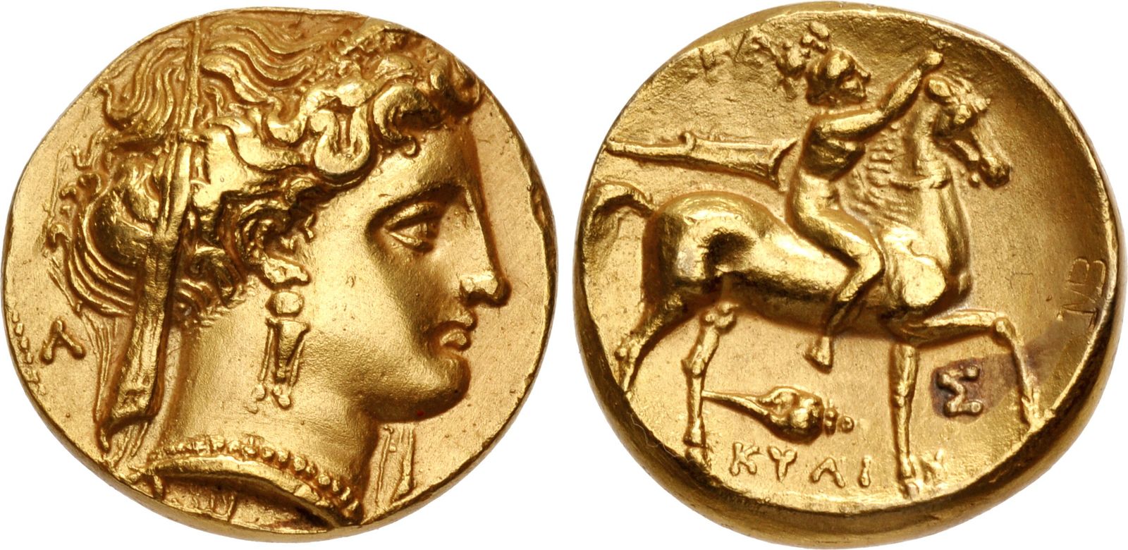 ELECTROTYPES, CALABRIA. Tarentum. Circa 320-300 BC. Electrotype “AV ...