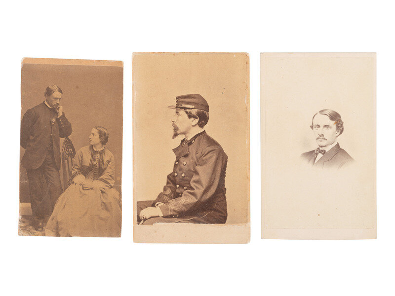 [CIVIL WAR]. A trio of CDV albums identified to the Heath, Higginson ...