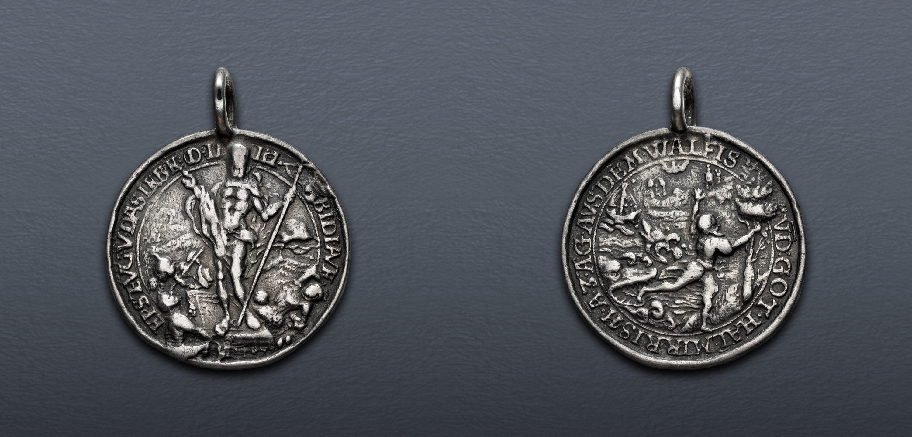 GERMANY. Cast AR Biblical Medal (34mm, 15.74 g, 12h). Resurrection/Tree ...